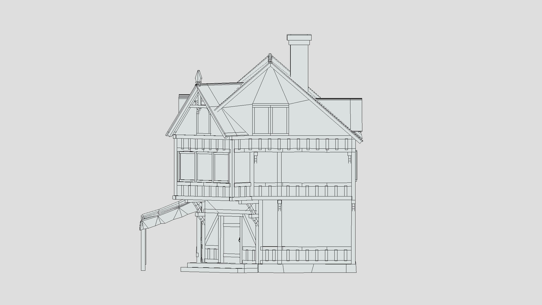 Medieval Building 01 Low Poly - 3D Model by frezzy