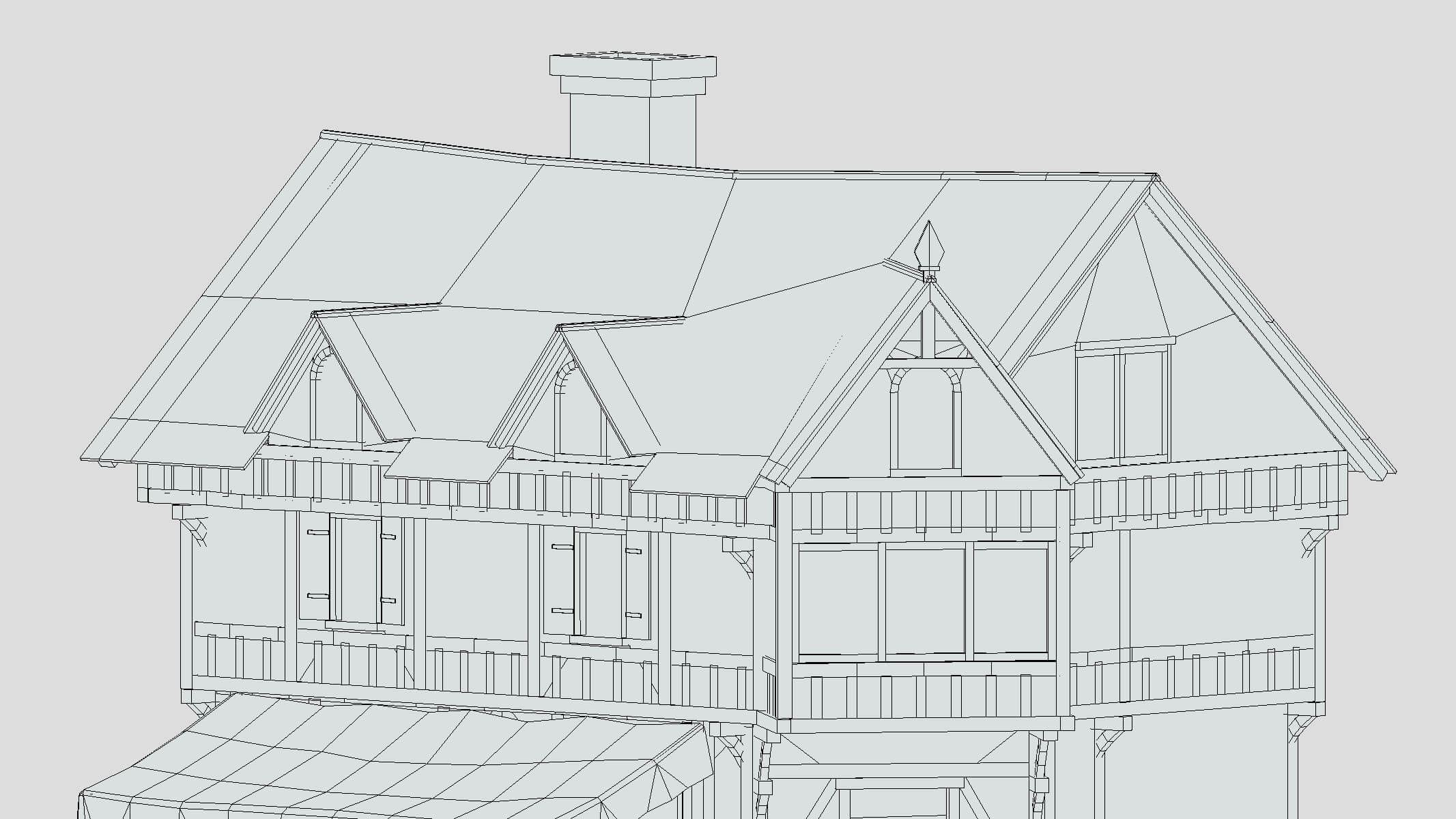 Medieval Building 01 Low Poly - 3D Model by frezzy