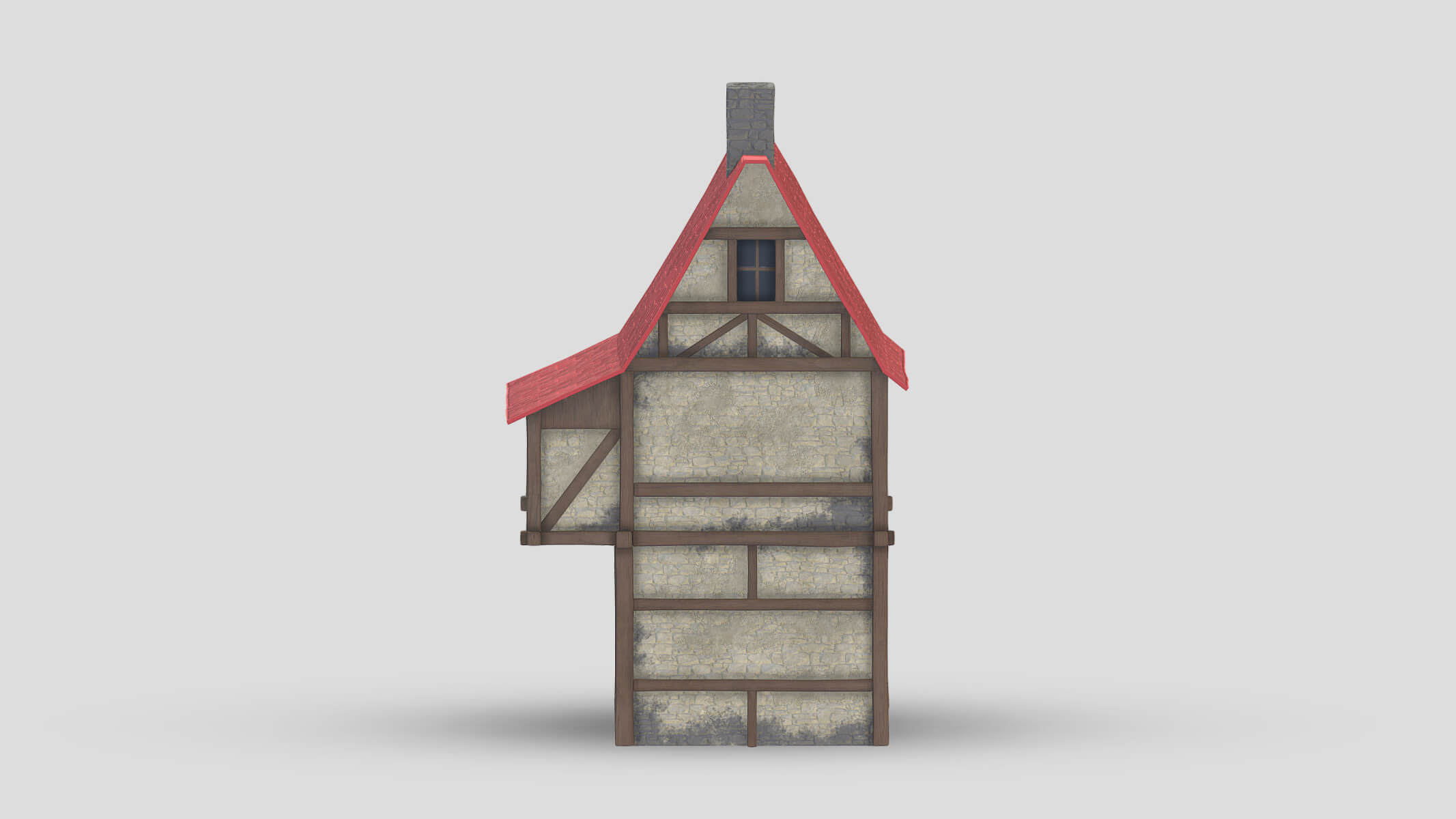 Medieval Building 02 Low Poly - 3D Model by frezzy
