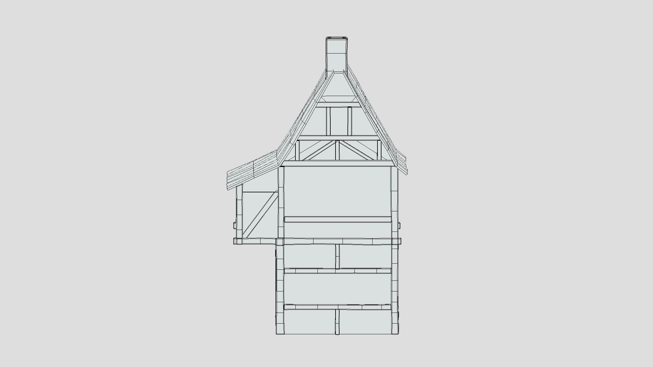 Medieval Building 02 Low Poly - 3D Model by frezzy