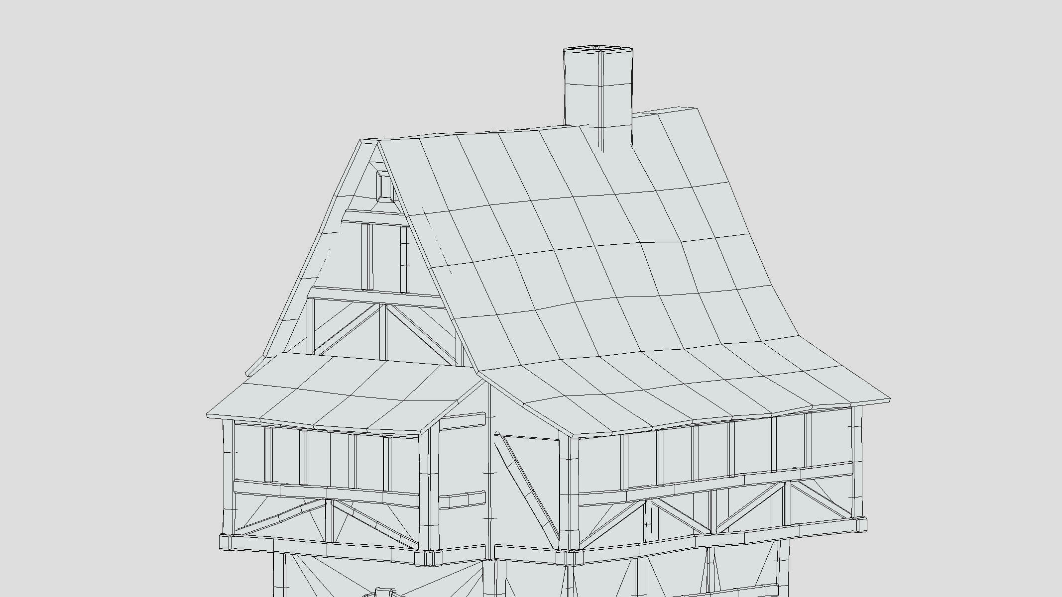 Medieval Building 02 Low Poly - 3D Model by frezzy