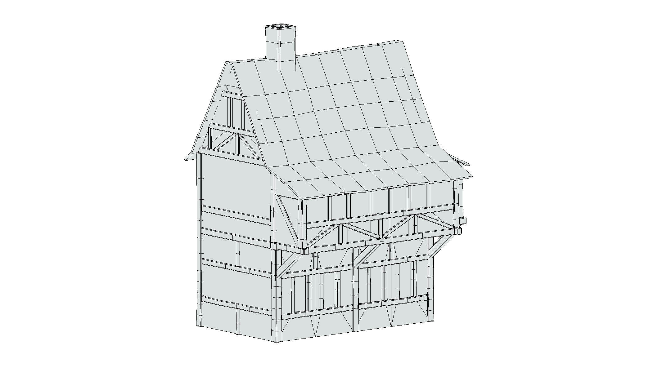 Medieval Building 05 Low Poly - 3D Model by frezzy
