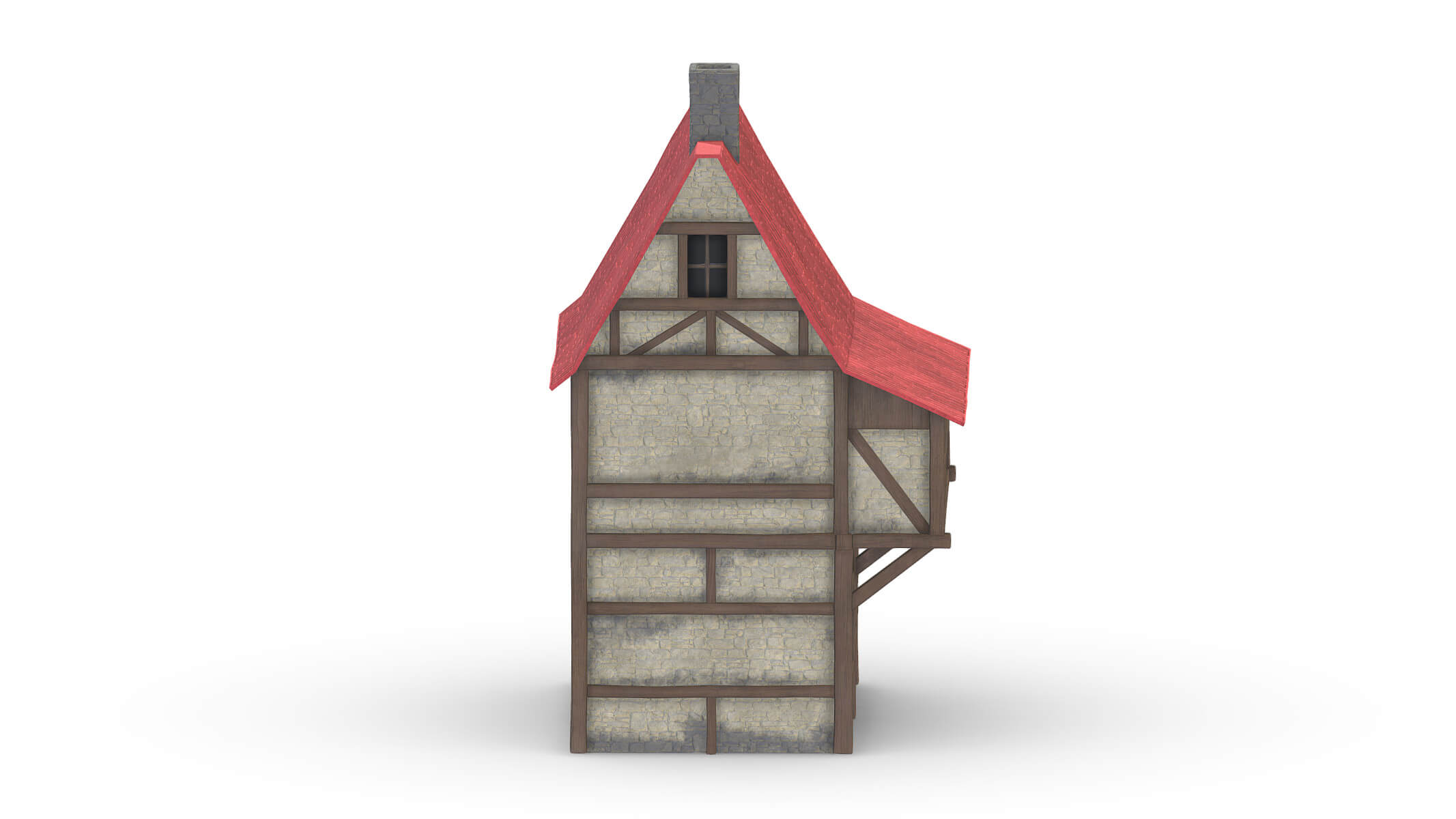 Medieval Building 05 Low Poly - 3D Model by frezzy