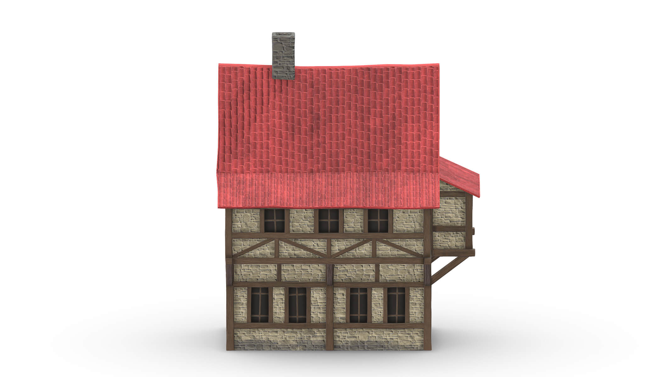 Medieval Building 05 Low Poly - 3D Model by frezzy