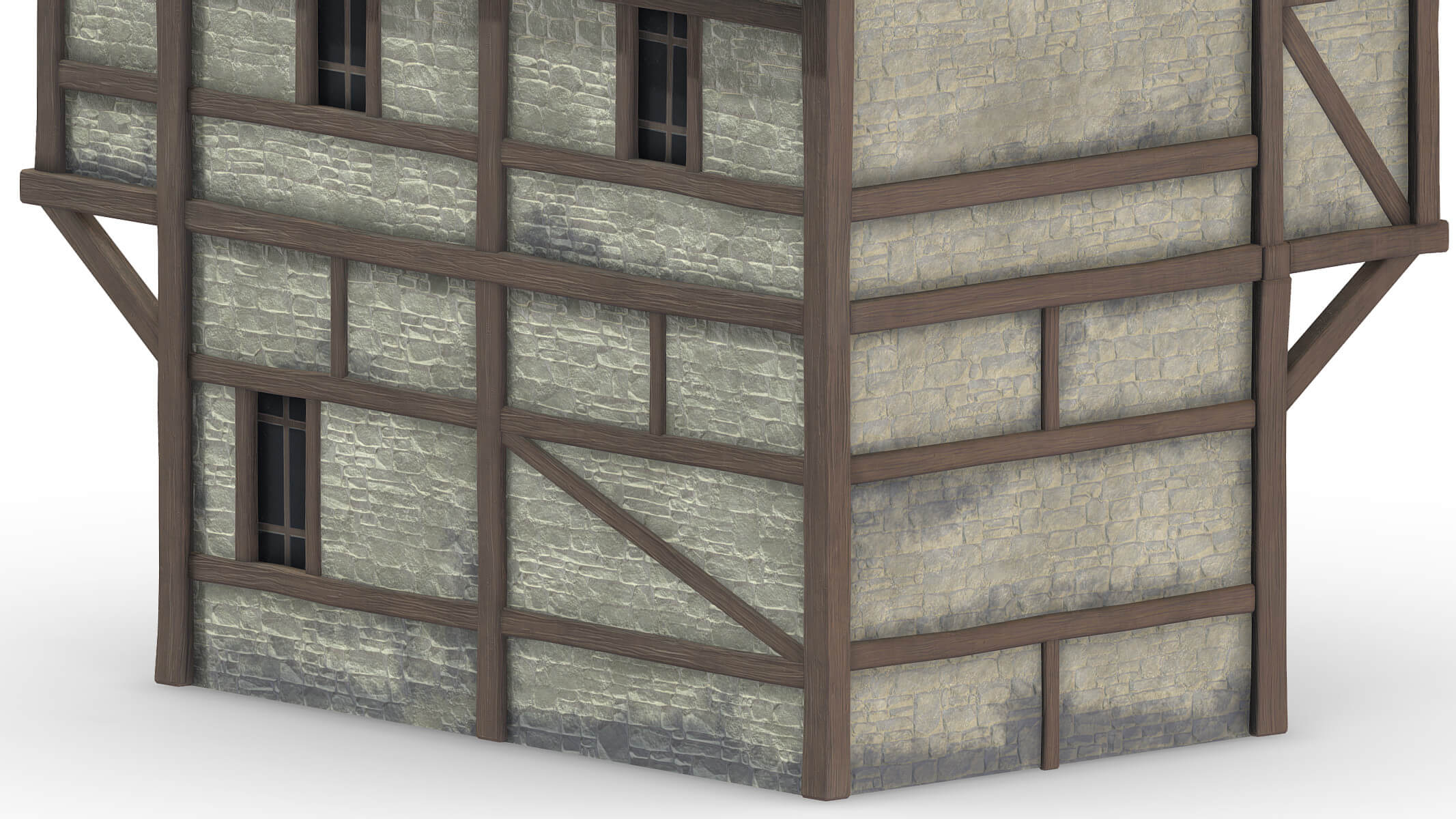 Medieval Building 05 Low Poly - 3D Model by frezzy