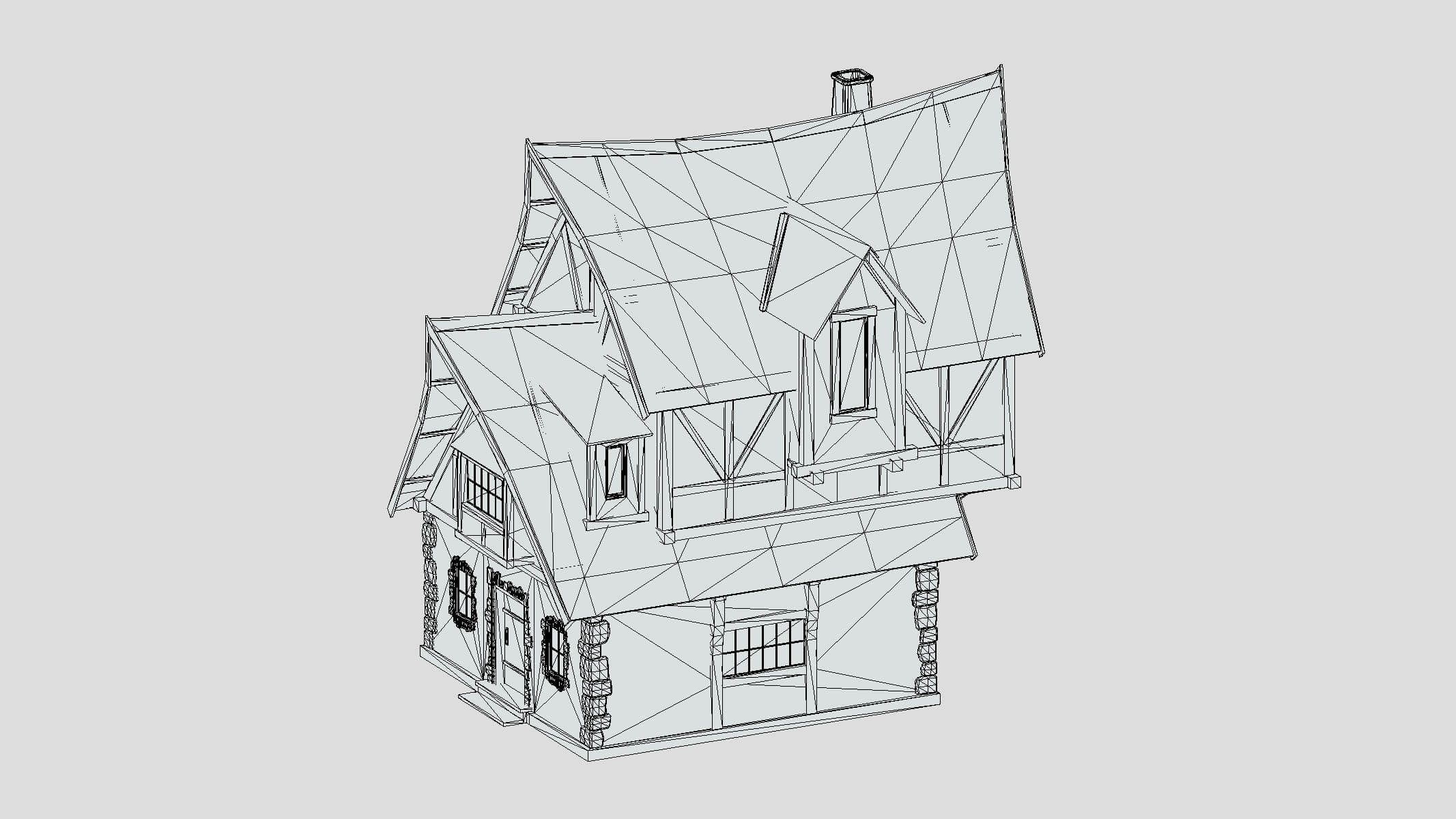 Medieval Building 07 Low Poly - 3D Model by frezzy
