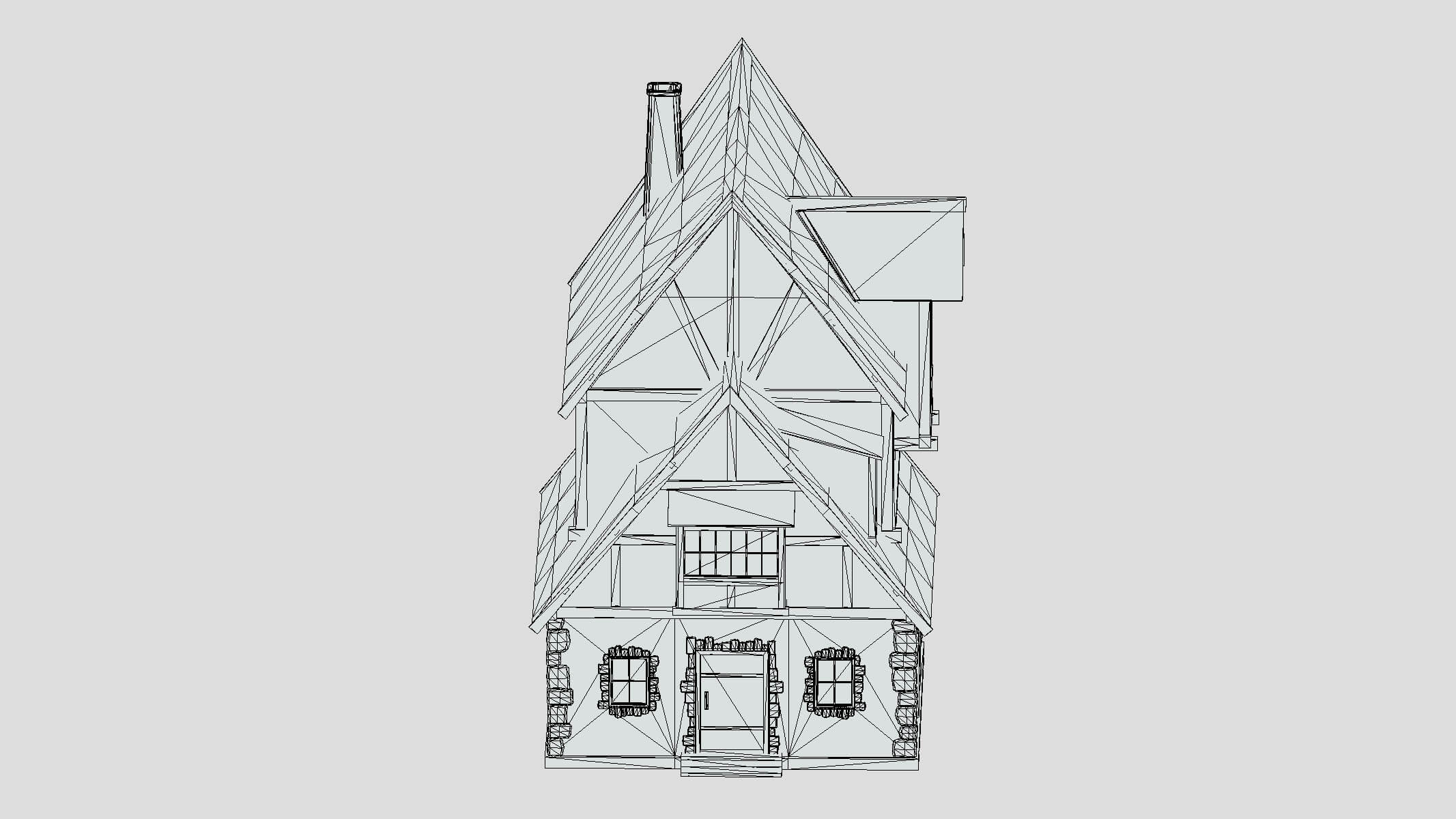 Medieval Building 07 Low Poly - 3D Model by frezzy