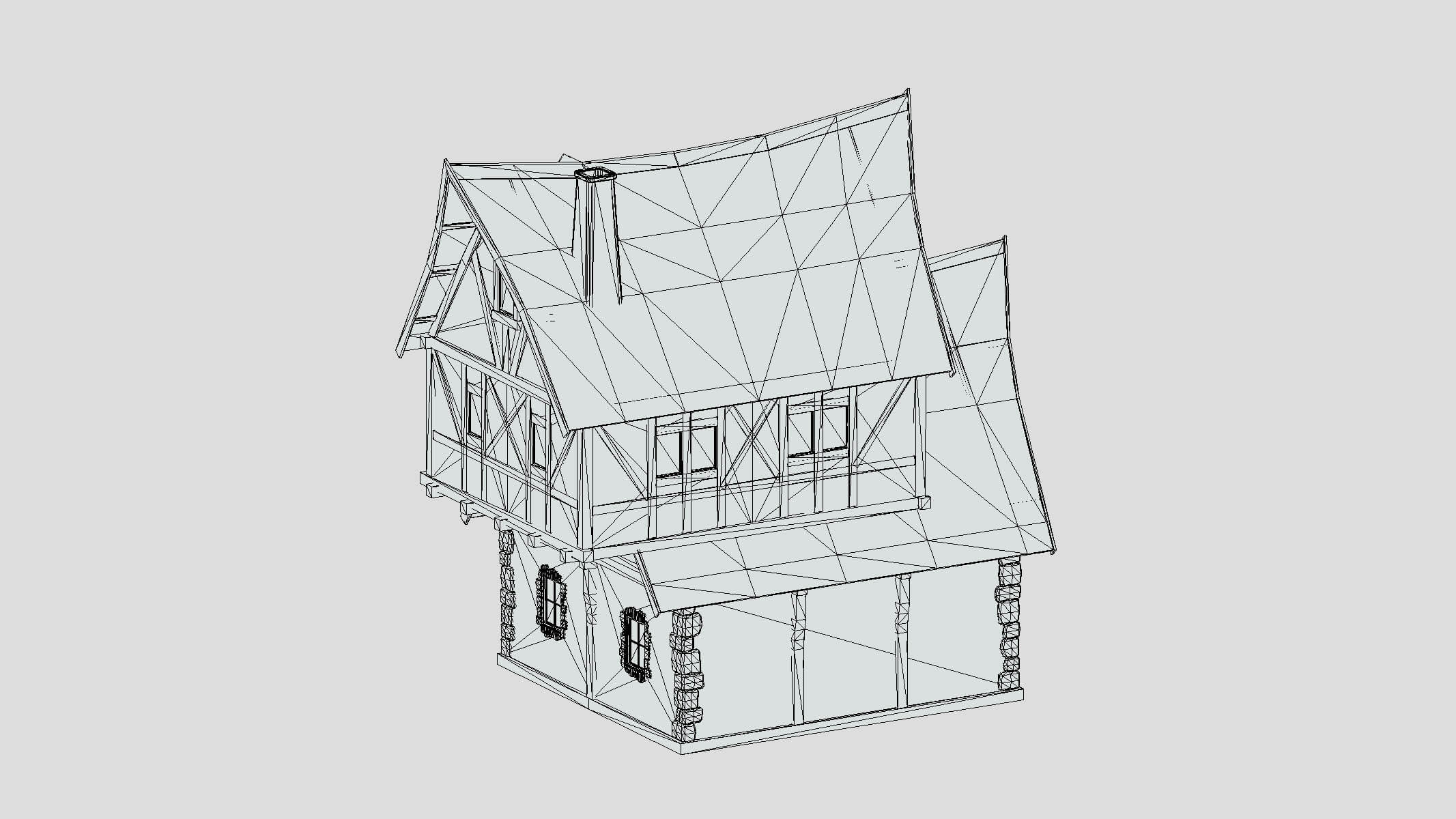 Medieval Building 07 Low Poly - 3D Model by frezzy