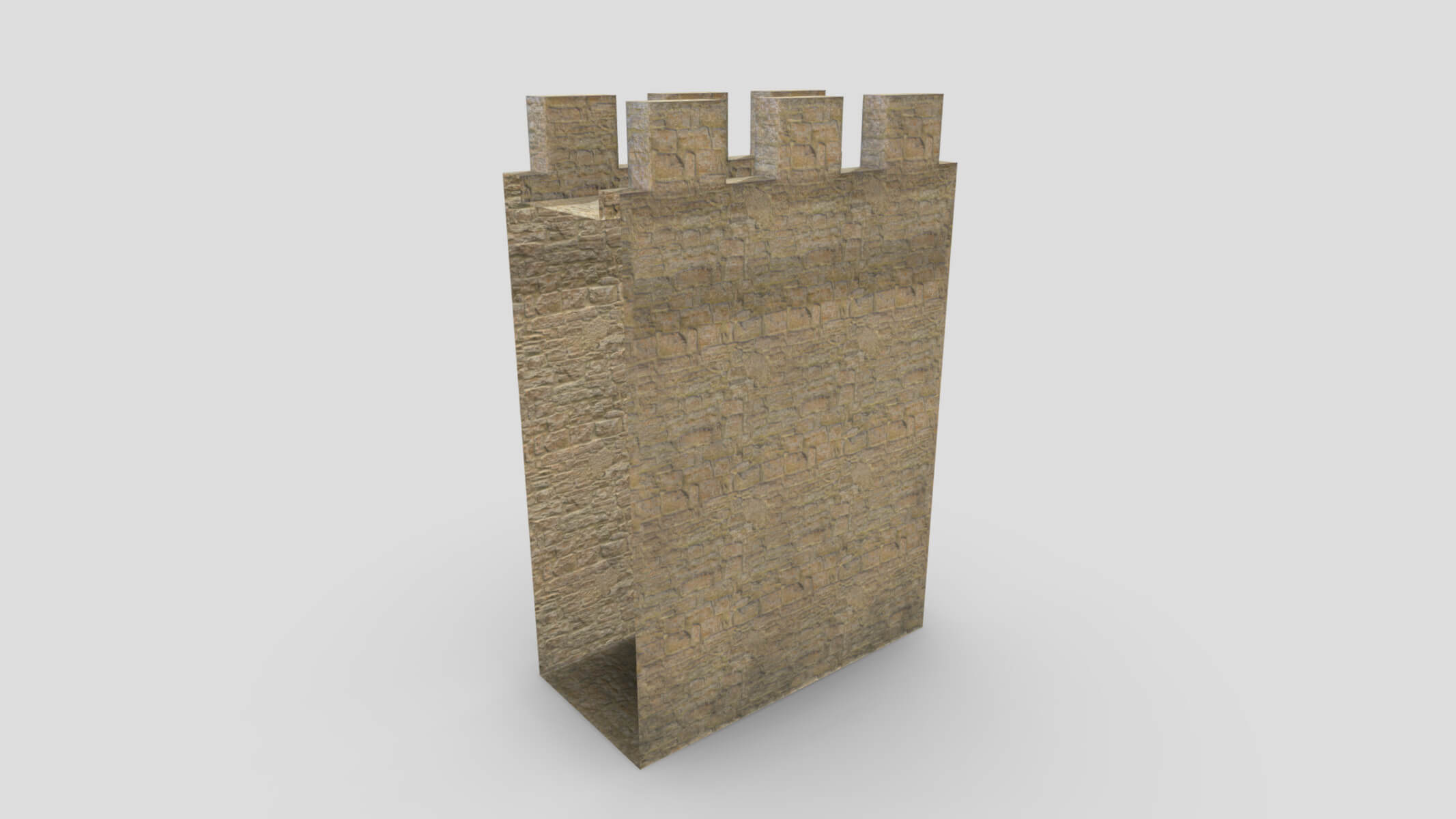 Medieval Castle Module 02 - 3D Model by frezzy