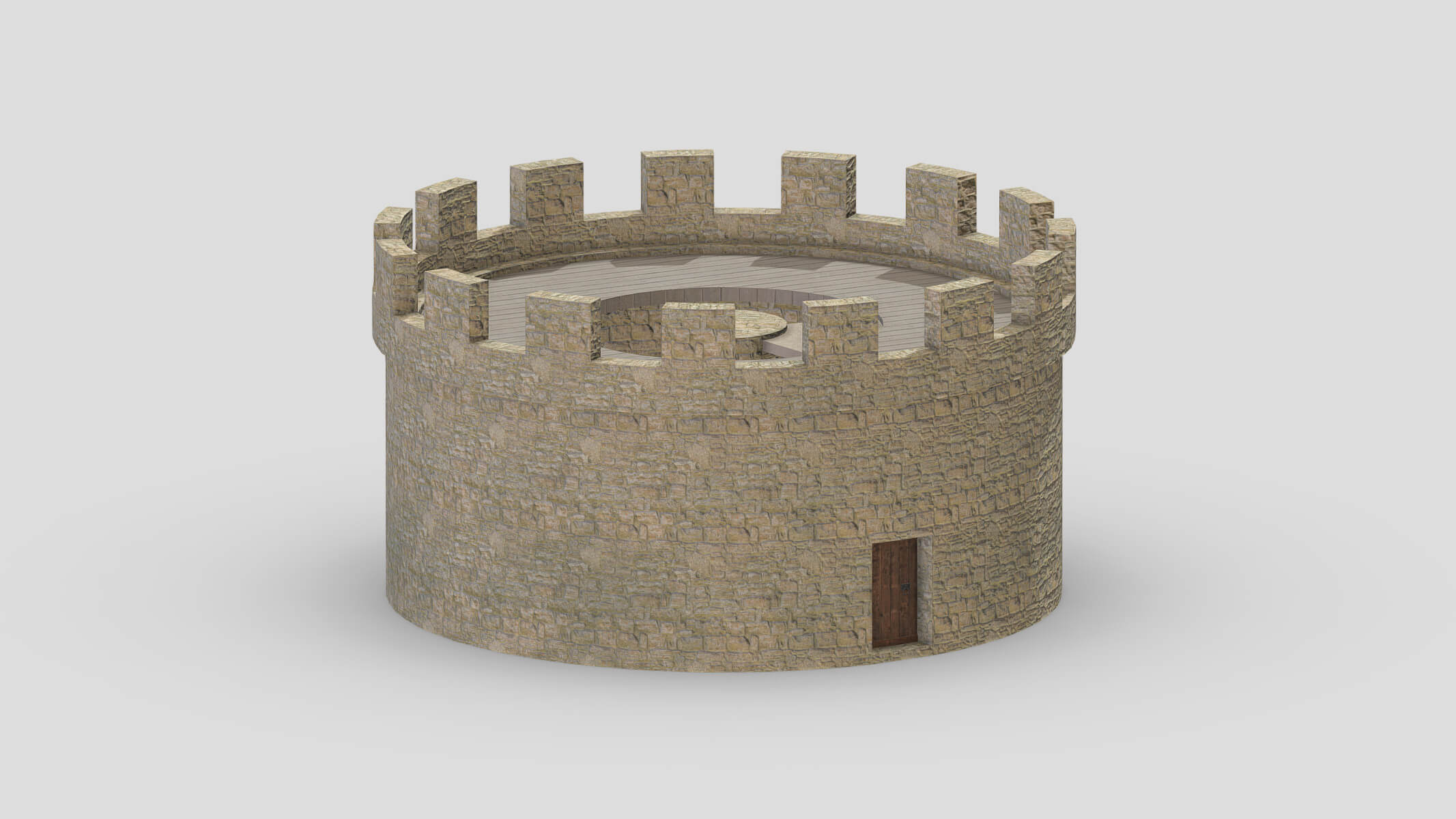 Medieval Castle Module 13 - 3D Model by frezzy