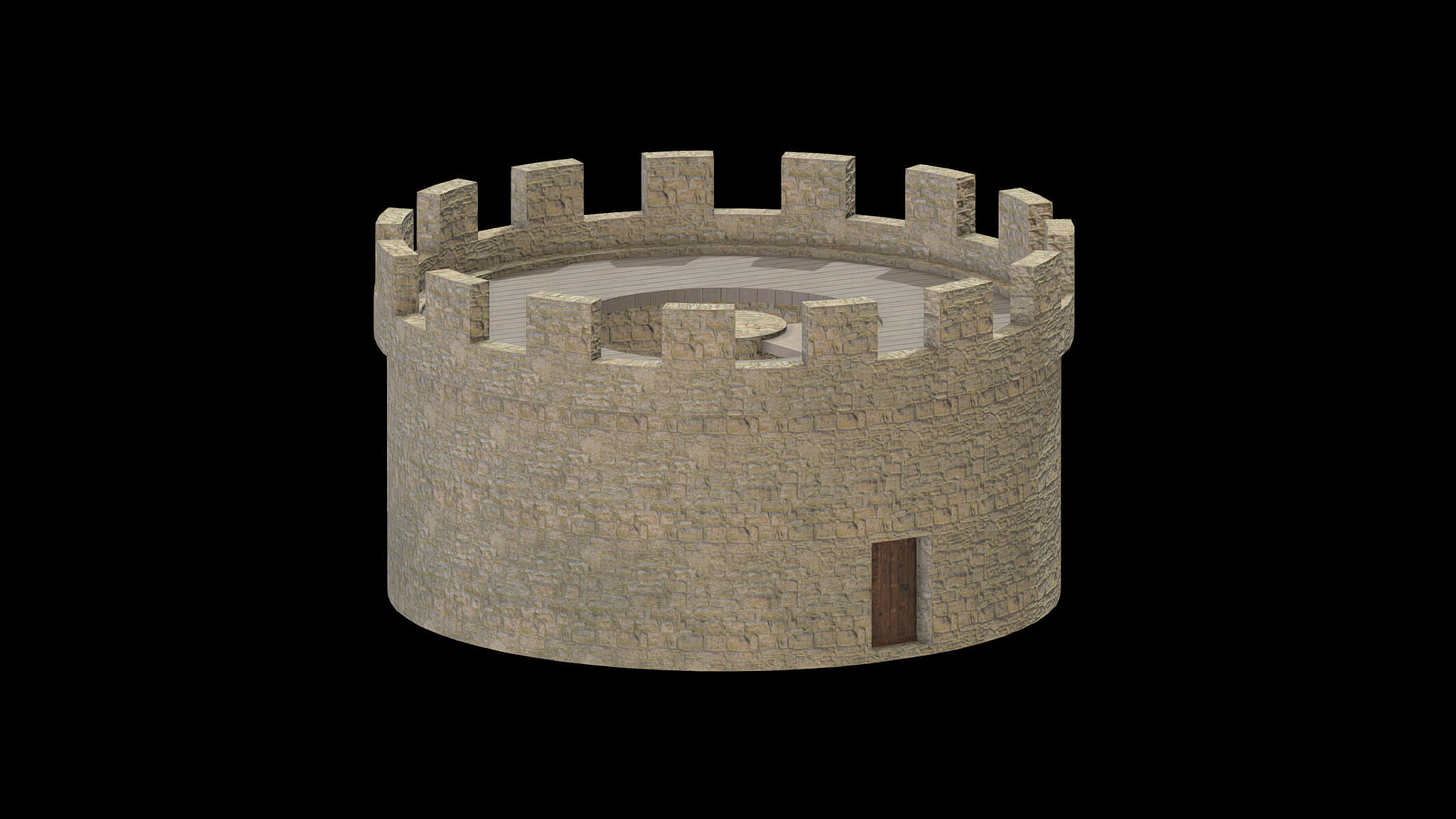 Medieval Castle Module 13 - 3D Model by frezzy
