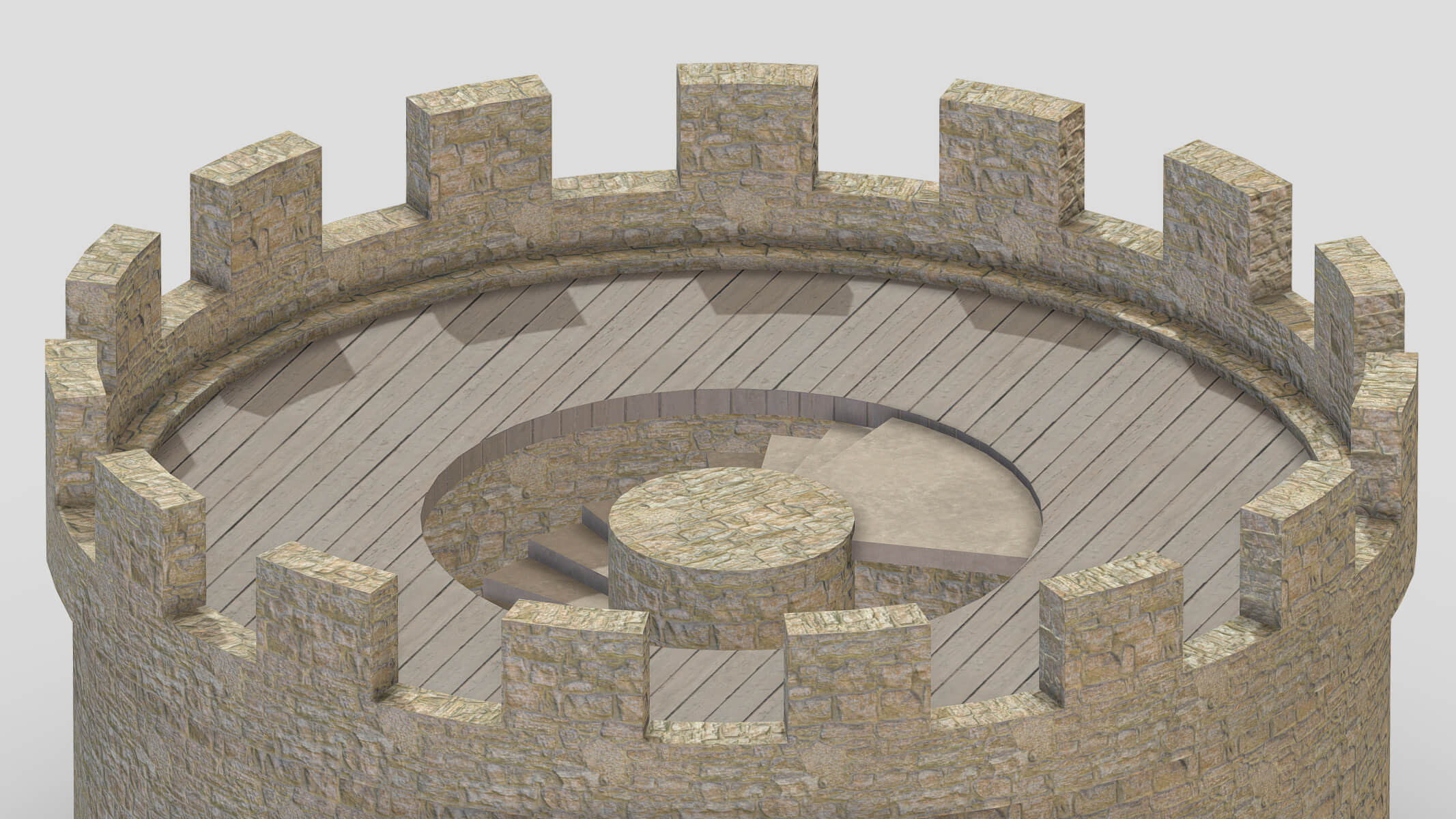 Medieval Castle Module 13 - 3D Model by frezzy