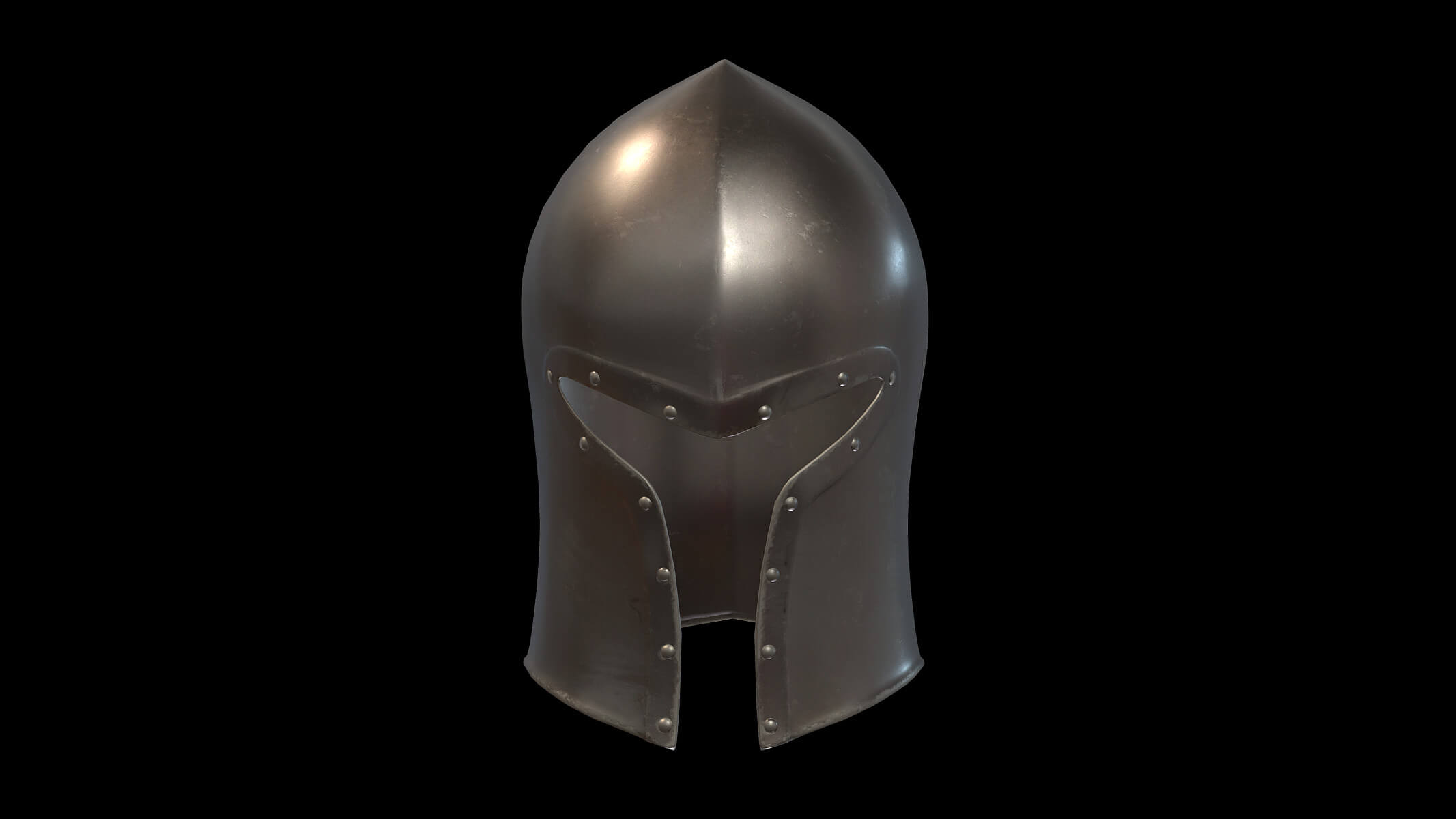Medieval Helmet 03 Low Poly - 3D Model by frezzy