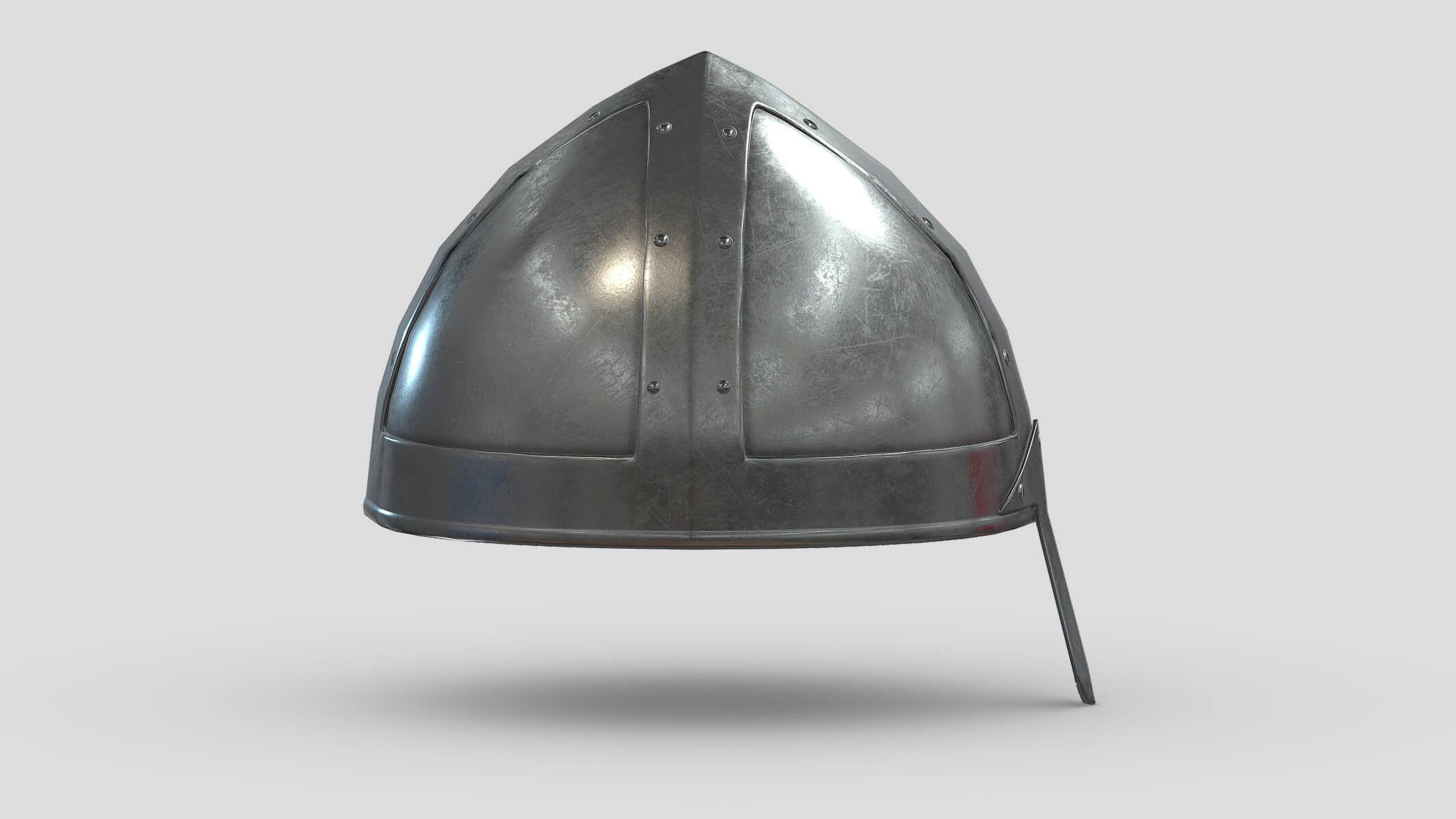 Medieval Helmet 05 Low Poly - 3D Model by frezzy