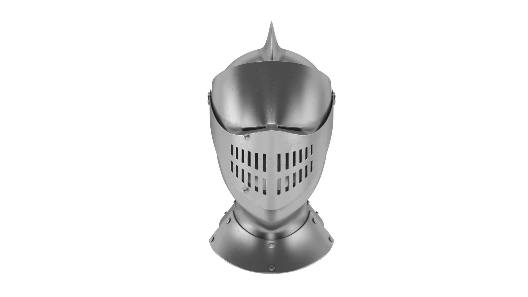 Medieval Knight Armet Helmet - 3D Model by frezzy