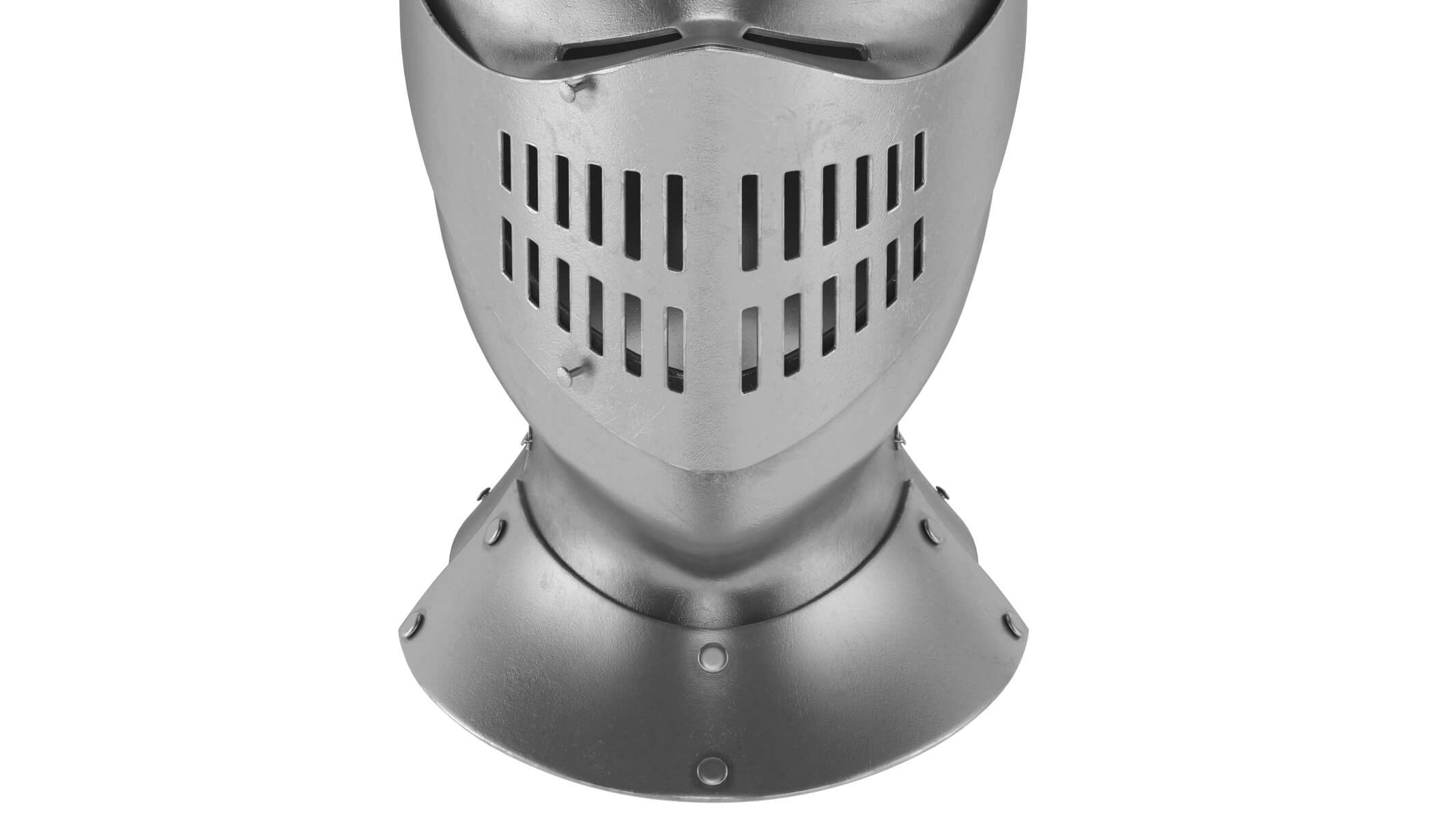 Medieval Knight Armet Helmet - 3D Model by frezzy