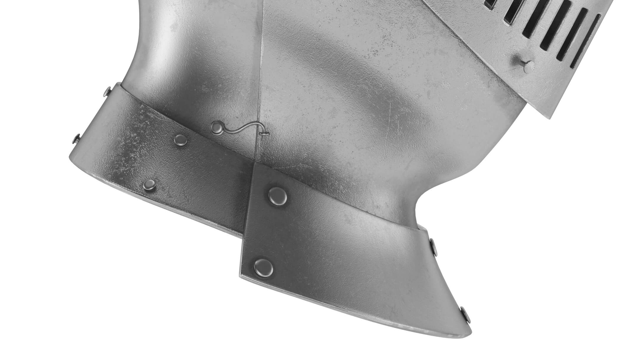 Medieval Knight Armet Helmet - 3D Model by frezzy