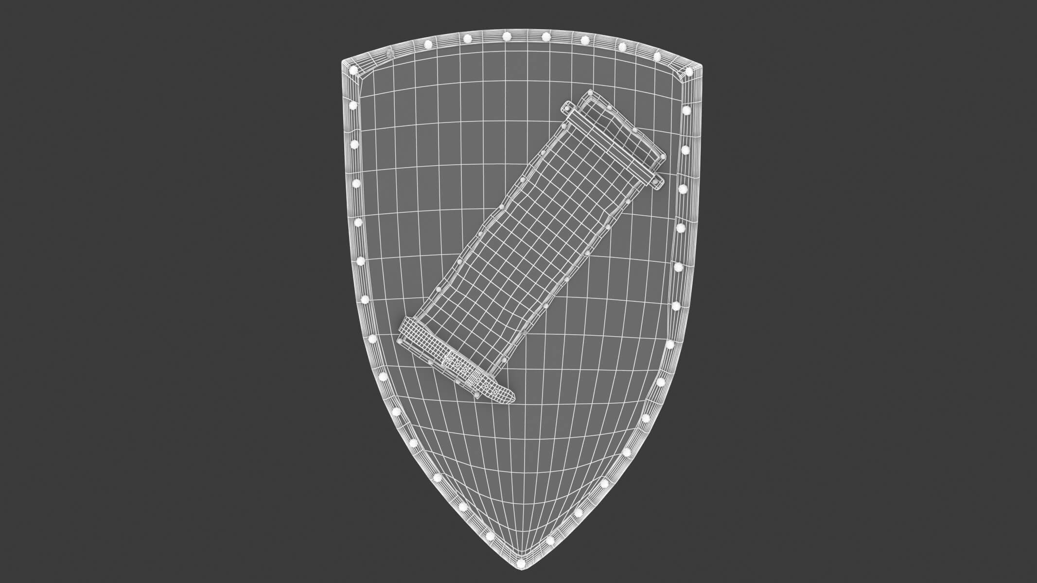 Medieval Shield - 3D Model by frezzy