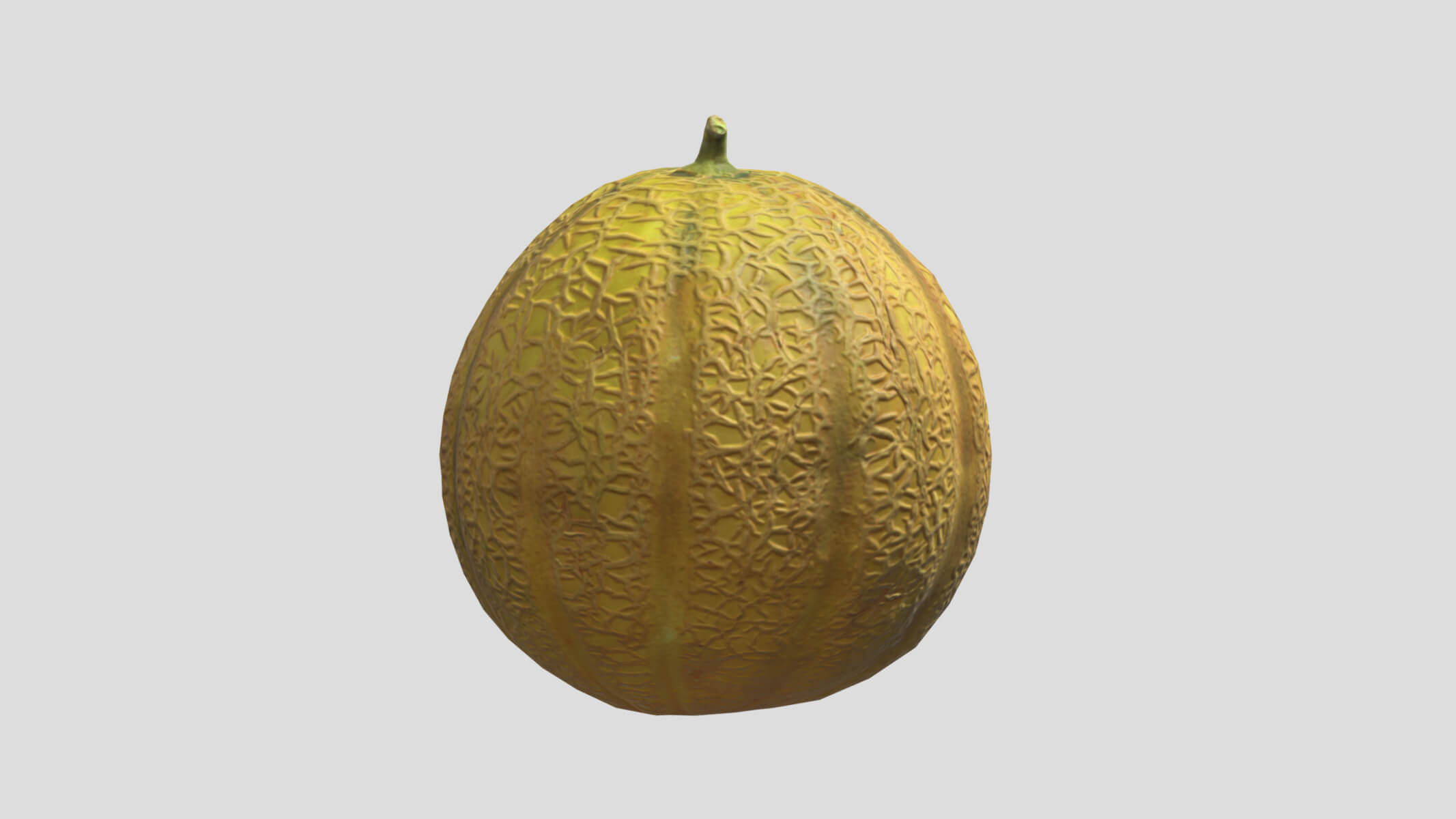 Melon Fruit Low Poly - 3D Model by frezzy