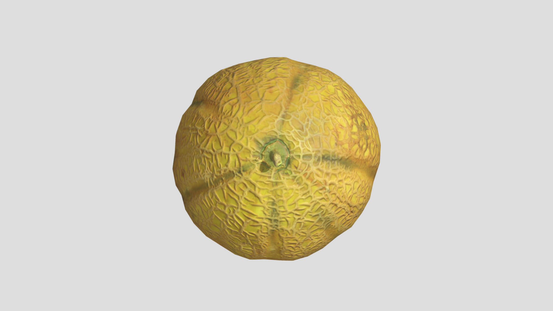 Melon Fruit Low Poly - 3D Model by frezzy
