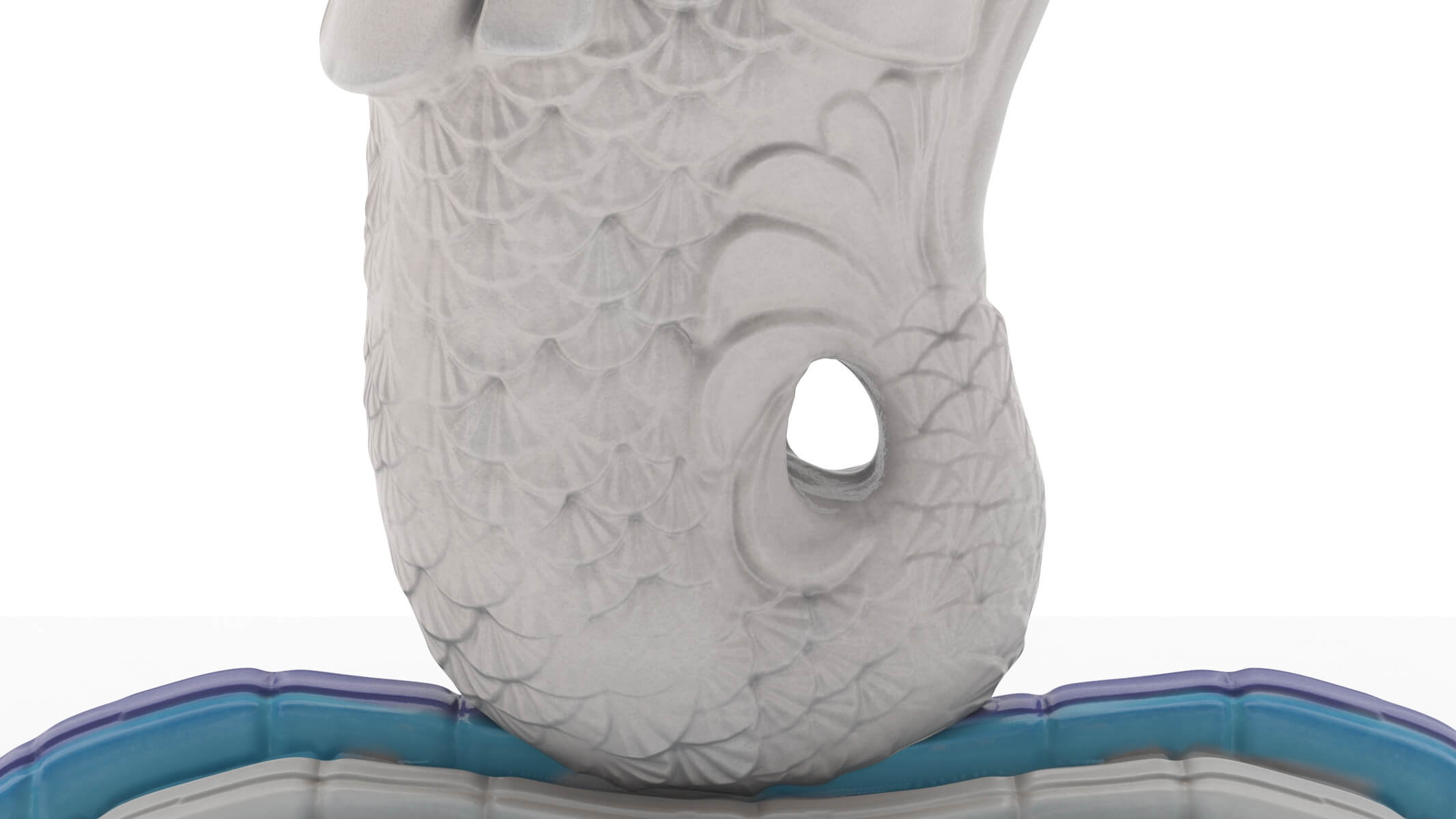 Merlion Fountain Water Spray Small - 3D Model by frezzy