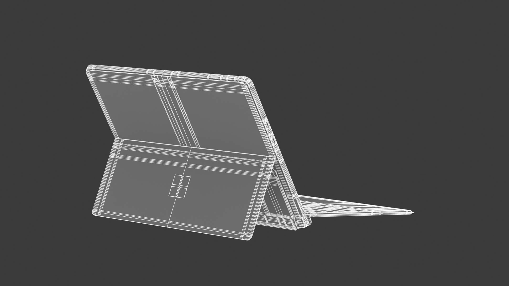 Microsoft Surface Pro 9 Green - 3D Model by frezzy