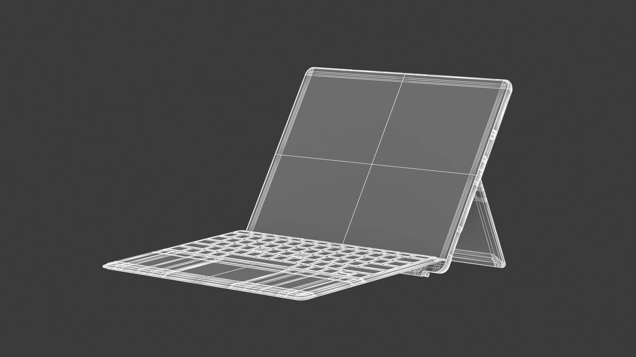 Microsoft Surface Pro 9 Green - 3D Model by frezzy