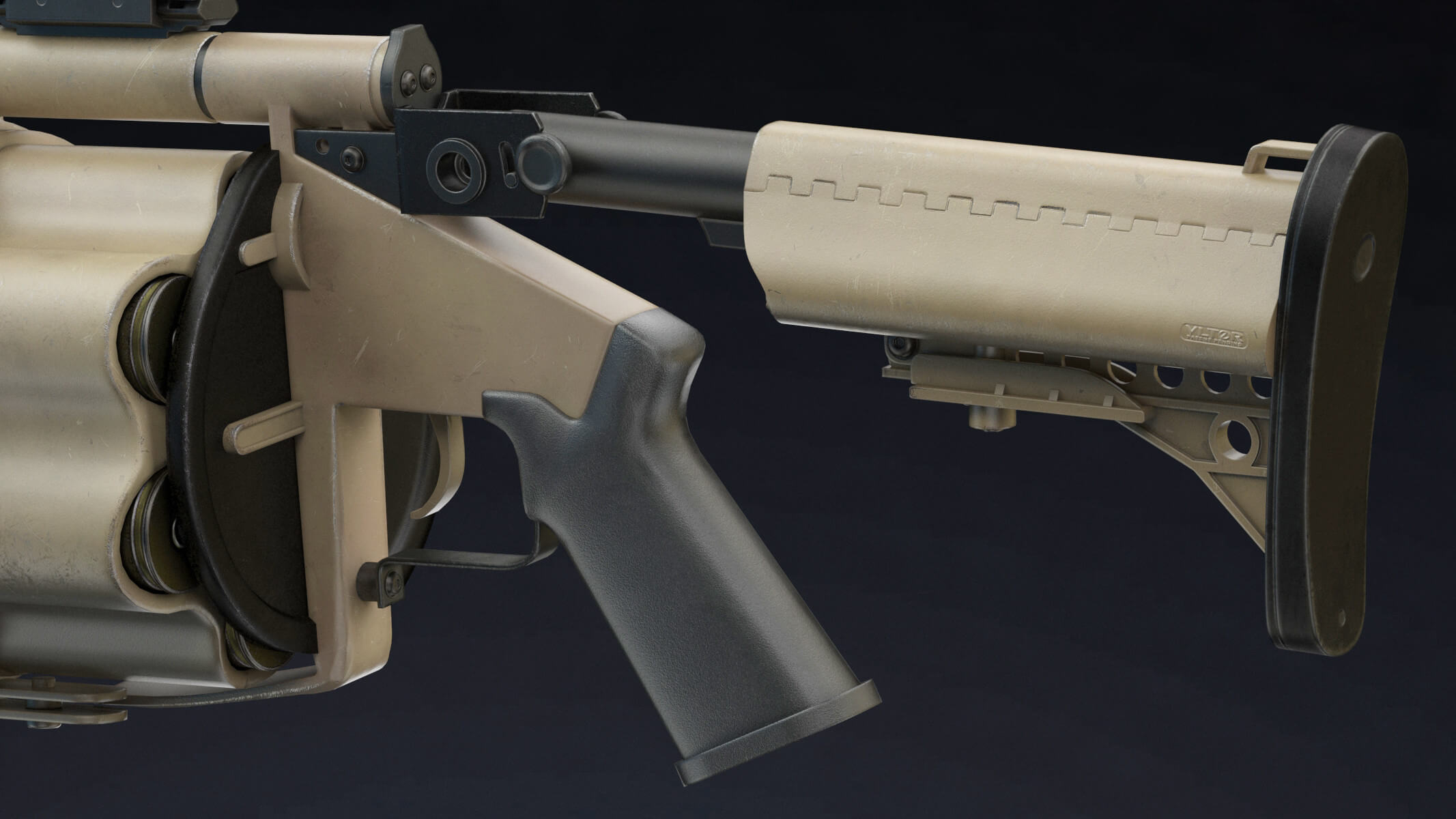 Milkor Mgl Low Poly - 3D Model by frezzy