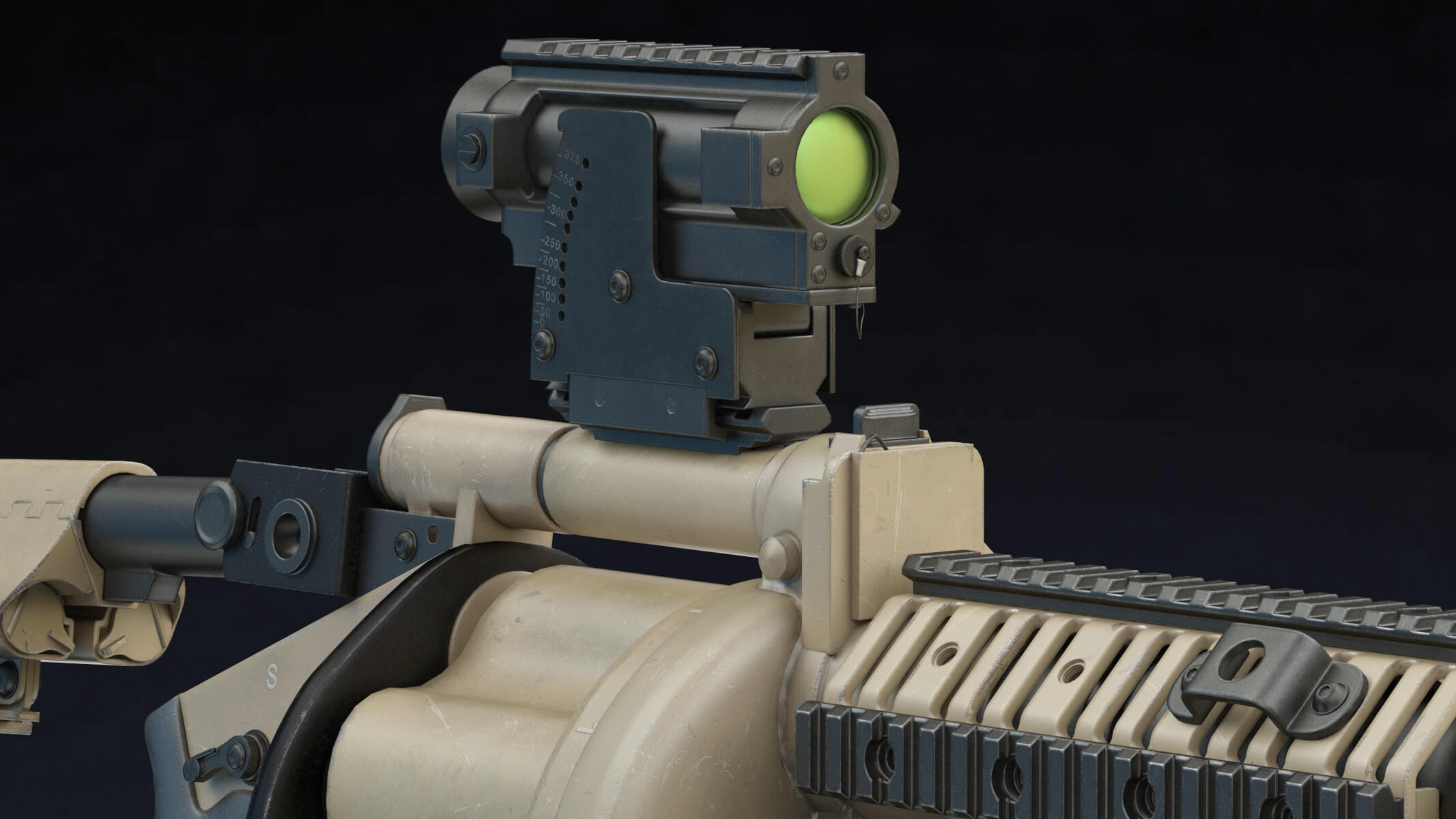 Milkor Mgl Low Poly - 3D Model by frezzy