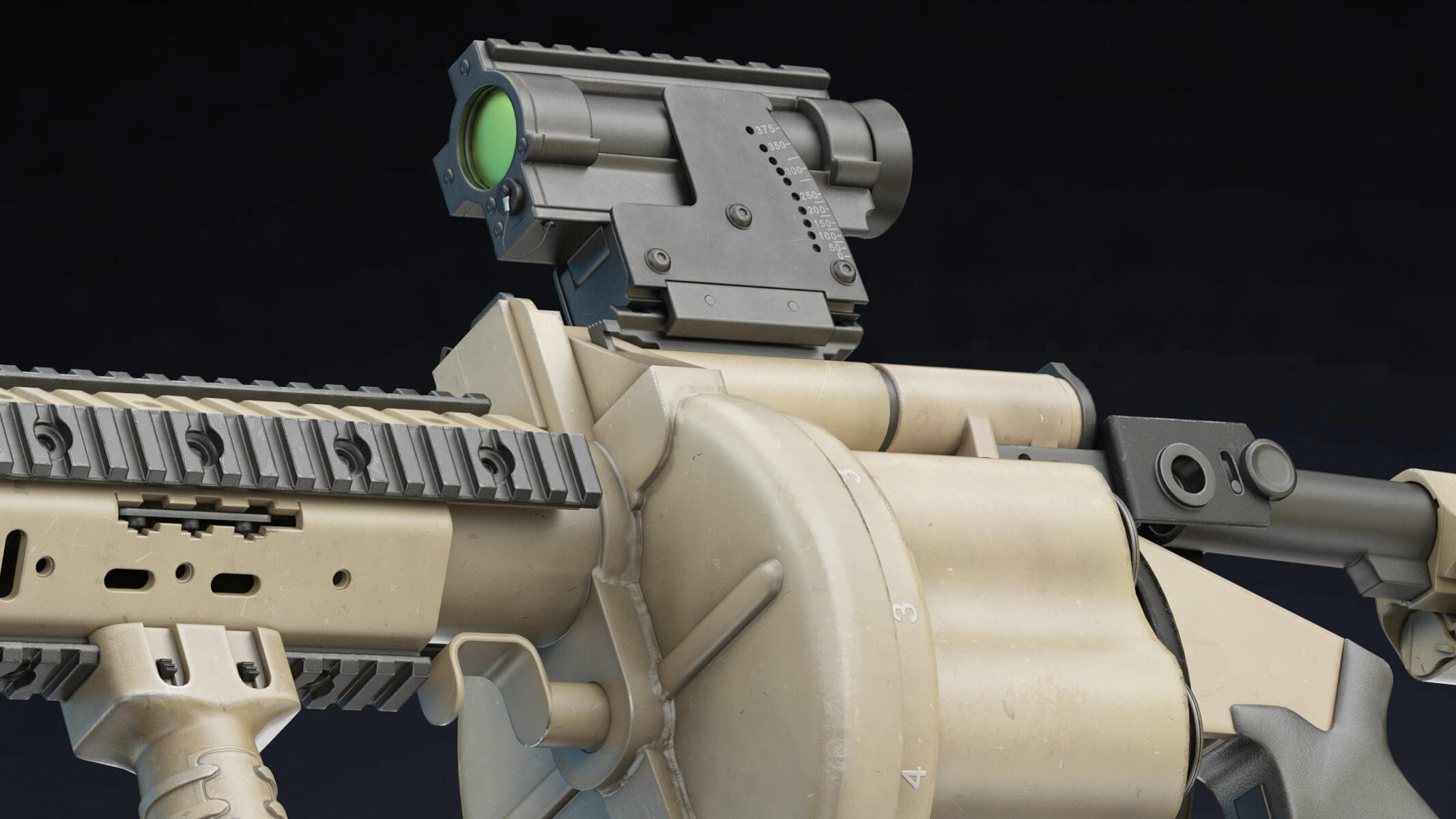 Milkor Mgl Low Poly - 3D Model by frezzy