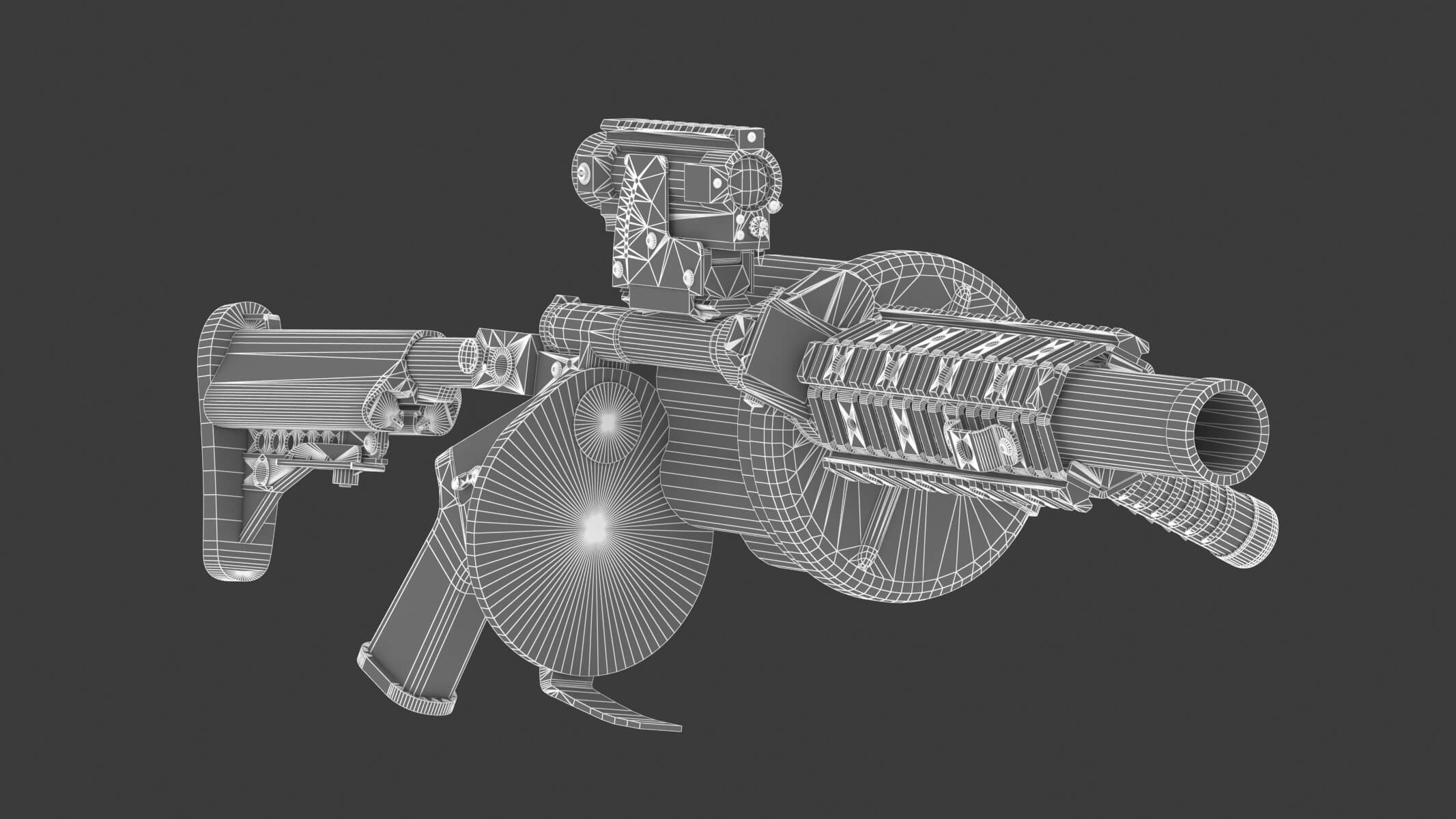 Milkor Mgl Low Poly - 3D Model by frezzy