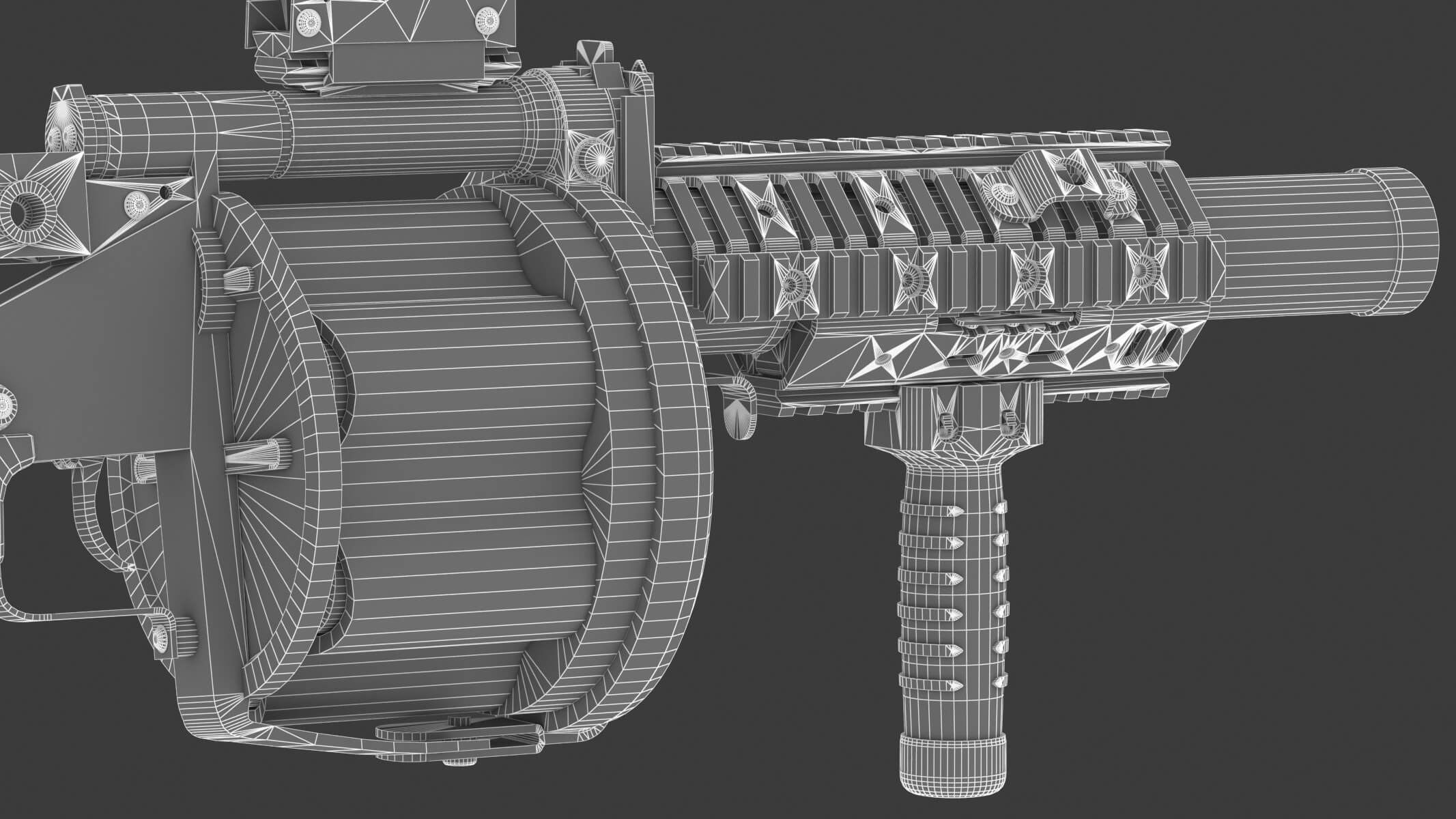 Milkor Mgl Low Poly - 3D Model by frezzy