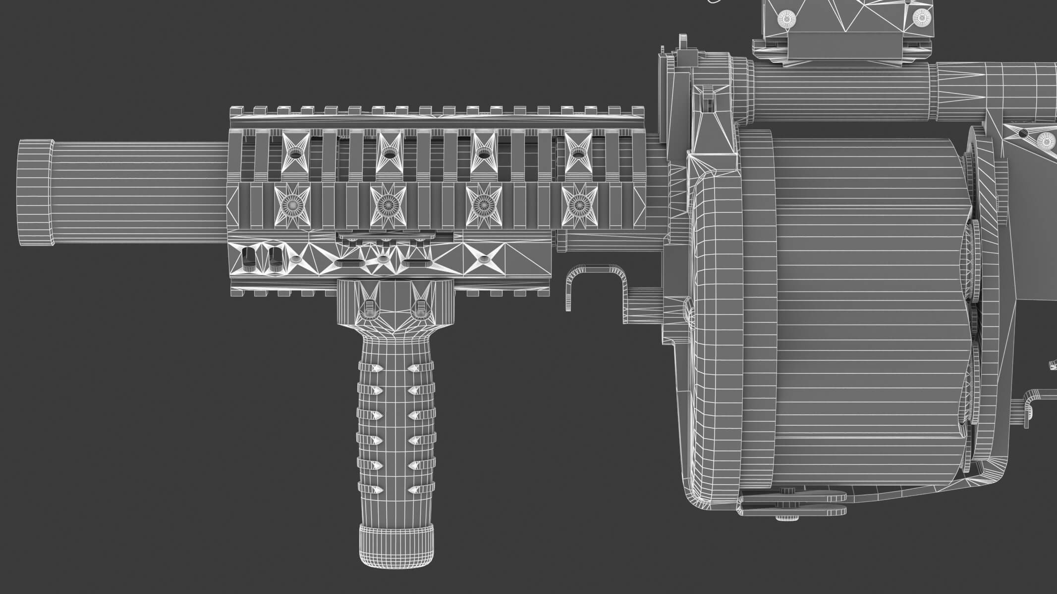 Milkor Mgl Low Poly - 3D Model by frezzy
