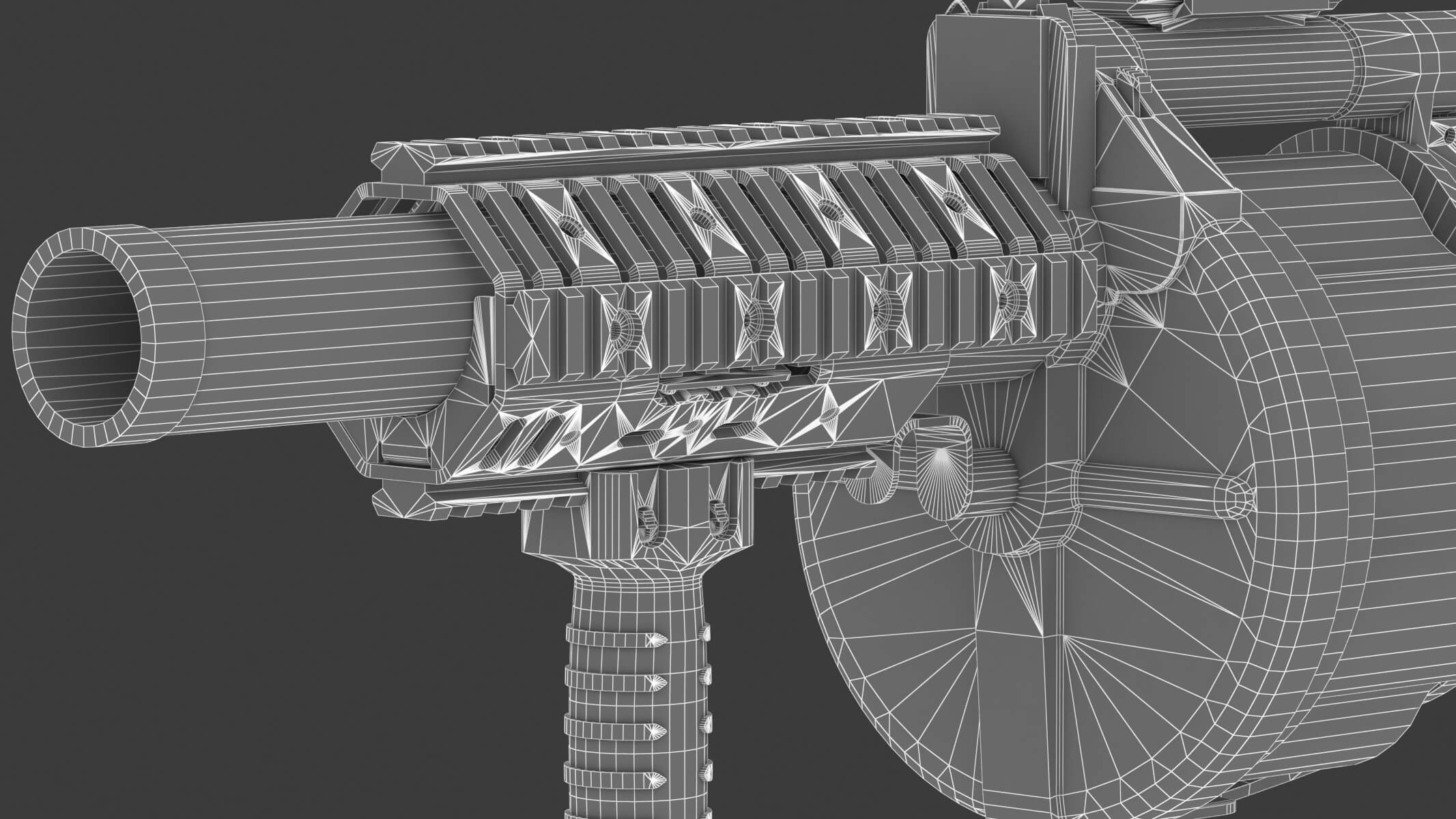 Milkor Mgl Low Poly - 3D Model by frezzy