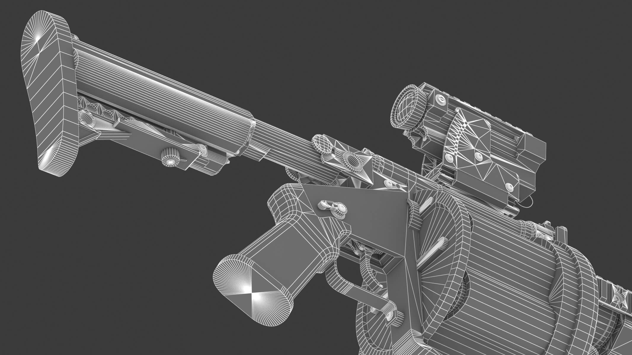 Milkor Mgl Low Poly - 3D Model by frezzy