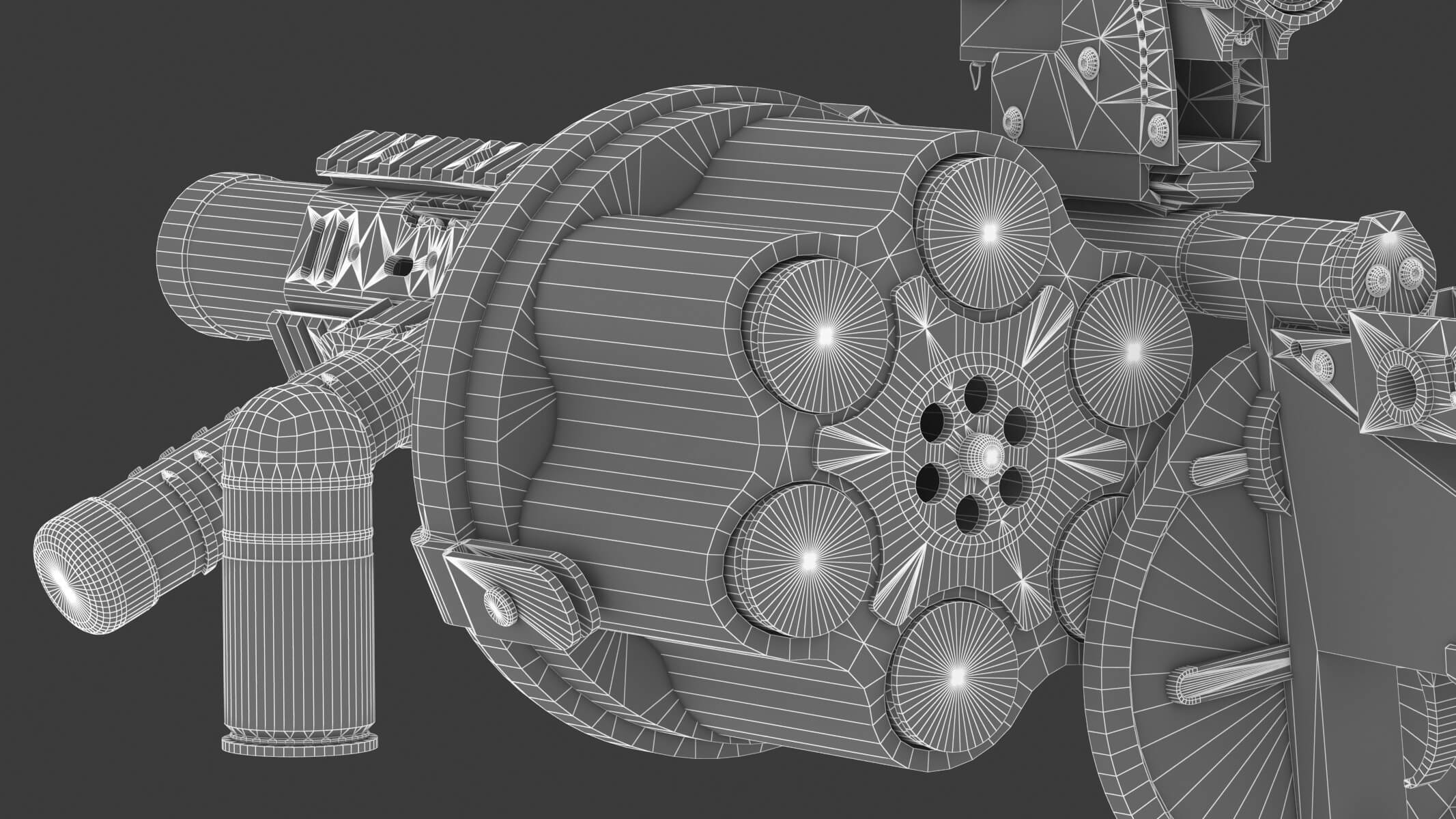 Milkor Mgl Low Poly - 3D Model by frezzy