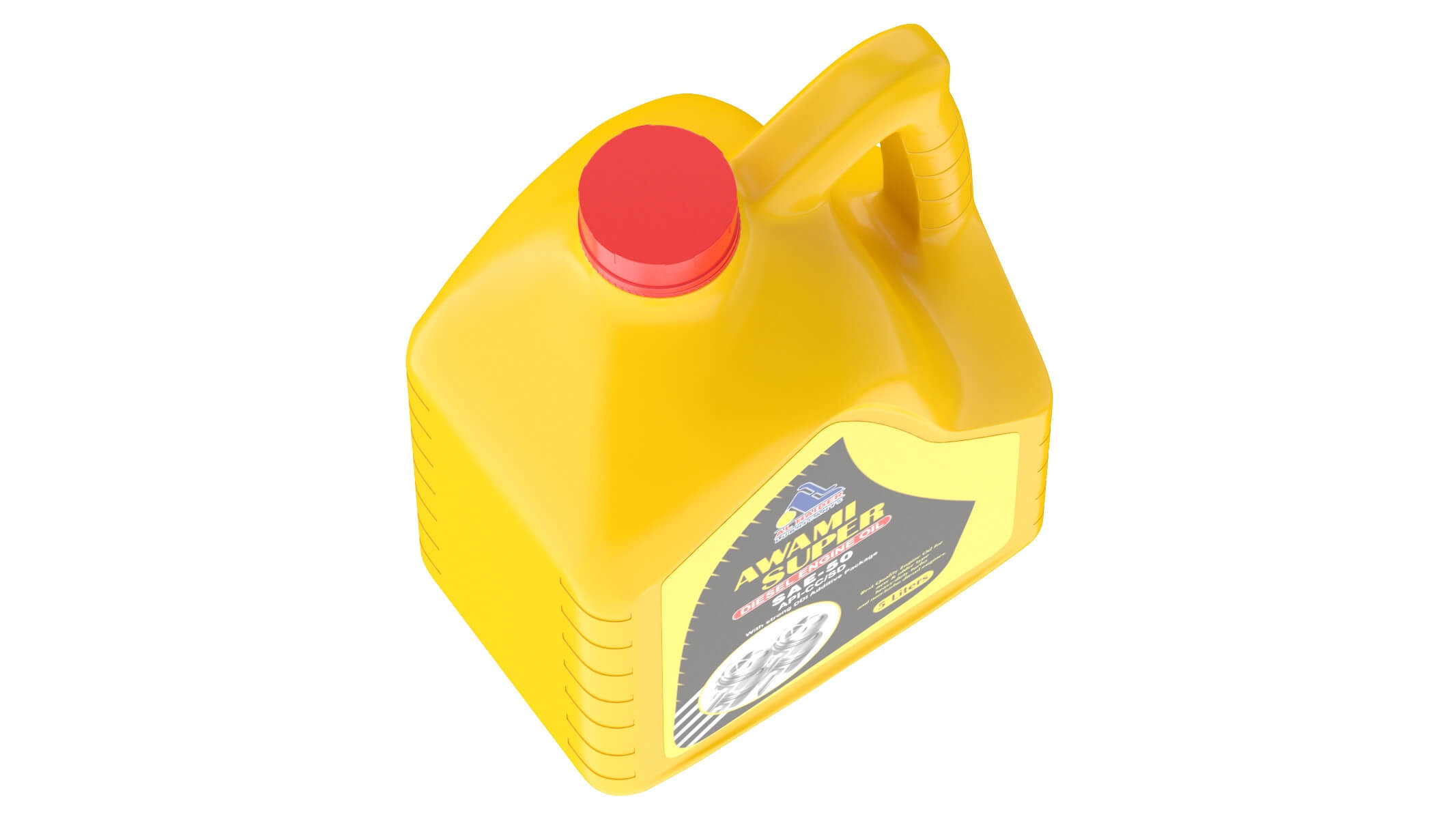 Mobil 1 Super 2000 X1 10W-40 Engine Oil 3D Model by frezzy