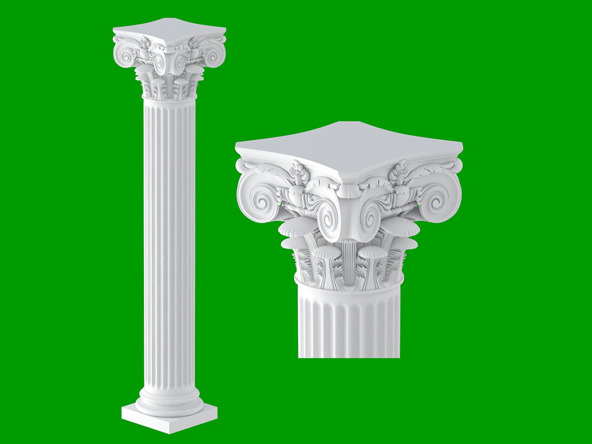 Modern Composite Column - 3D Model by frezzy