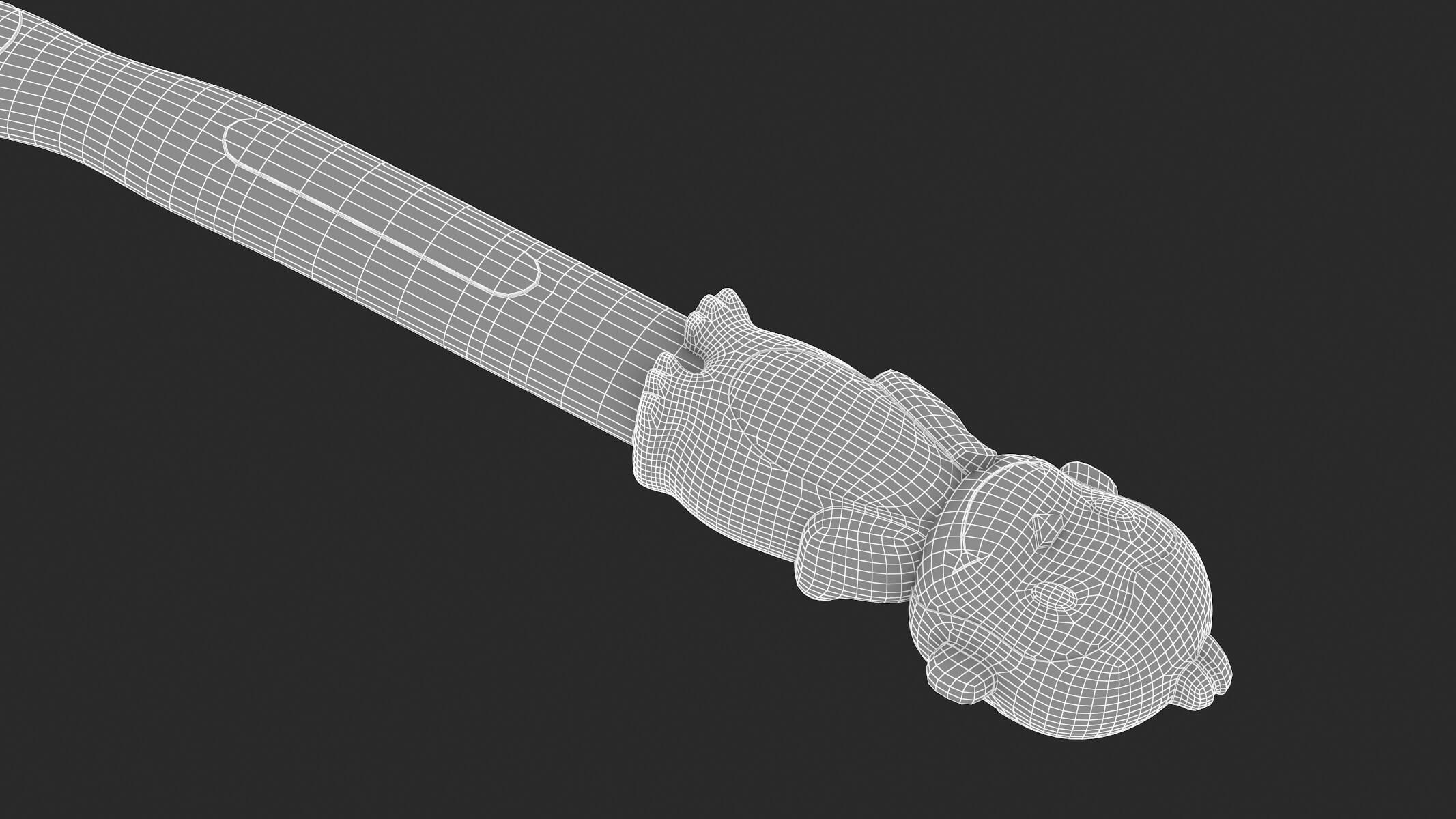 Monkey Toothbrush - 3D Model by frezzy