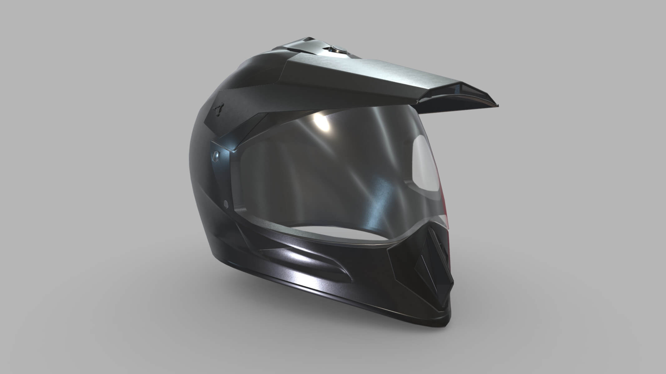 Motocross Helmet Low Poly - 3D Model by frezzy