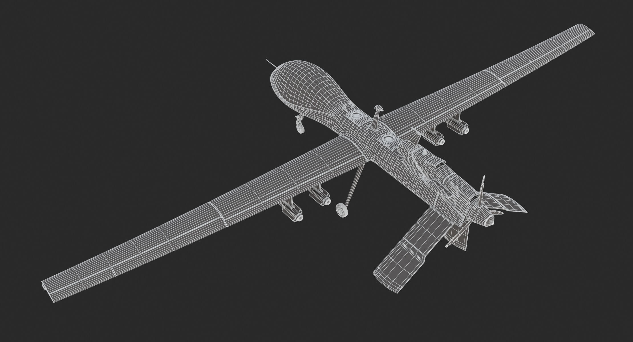 MQ-1C GRAY 3D Model by frezzy