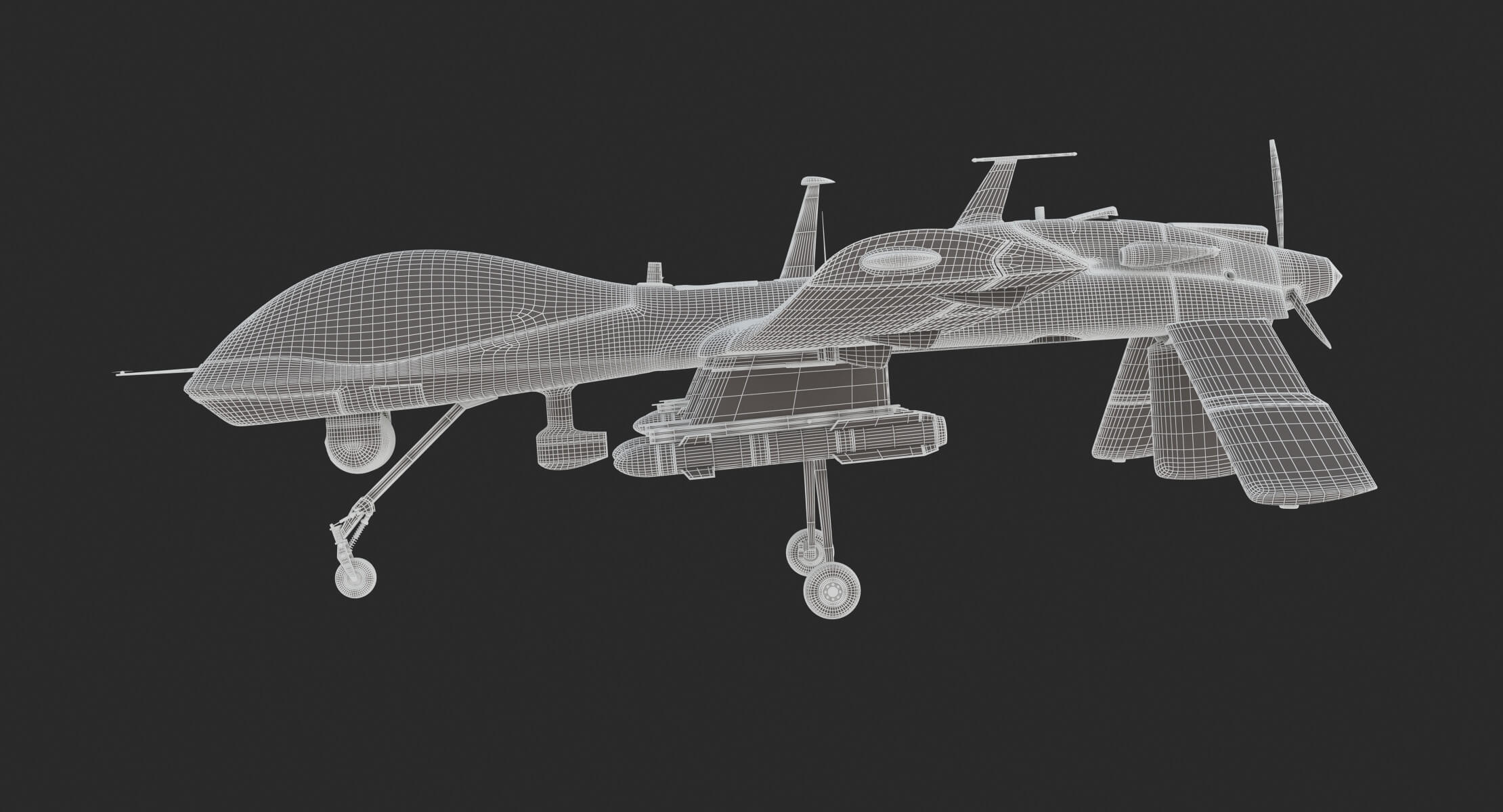 MQ-1C GRAY 3D Model by frezzy
