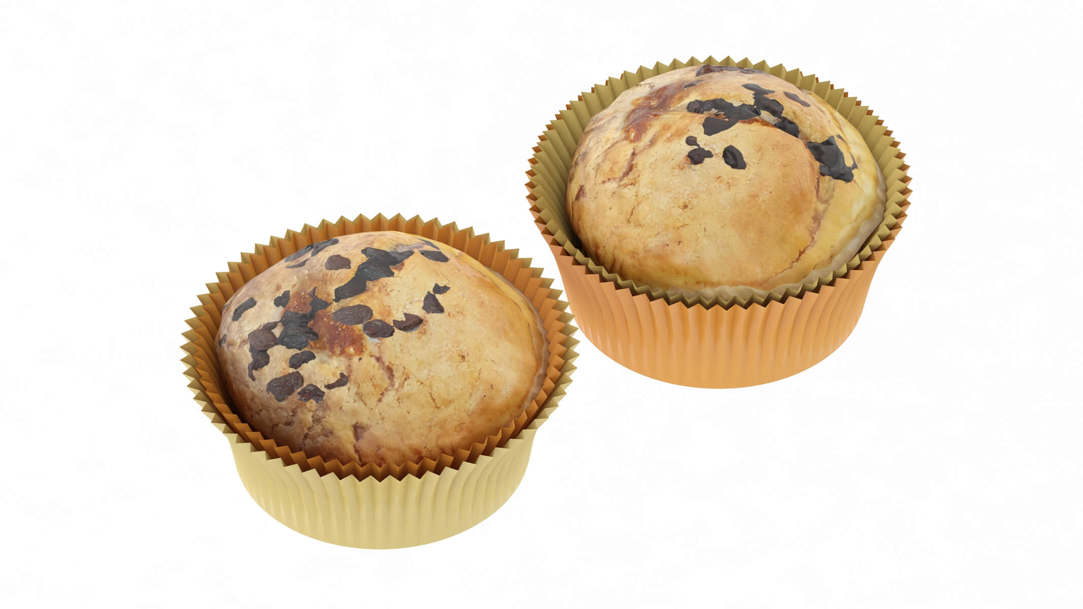 Muffin Low Poly - 3D Model by frezzy