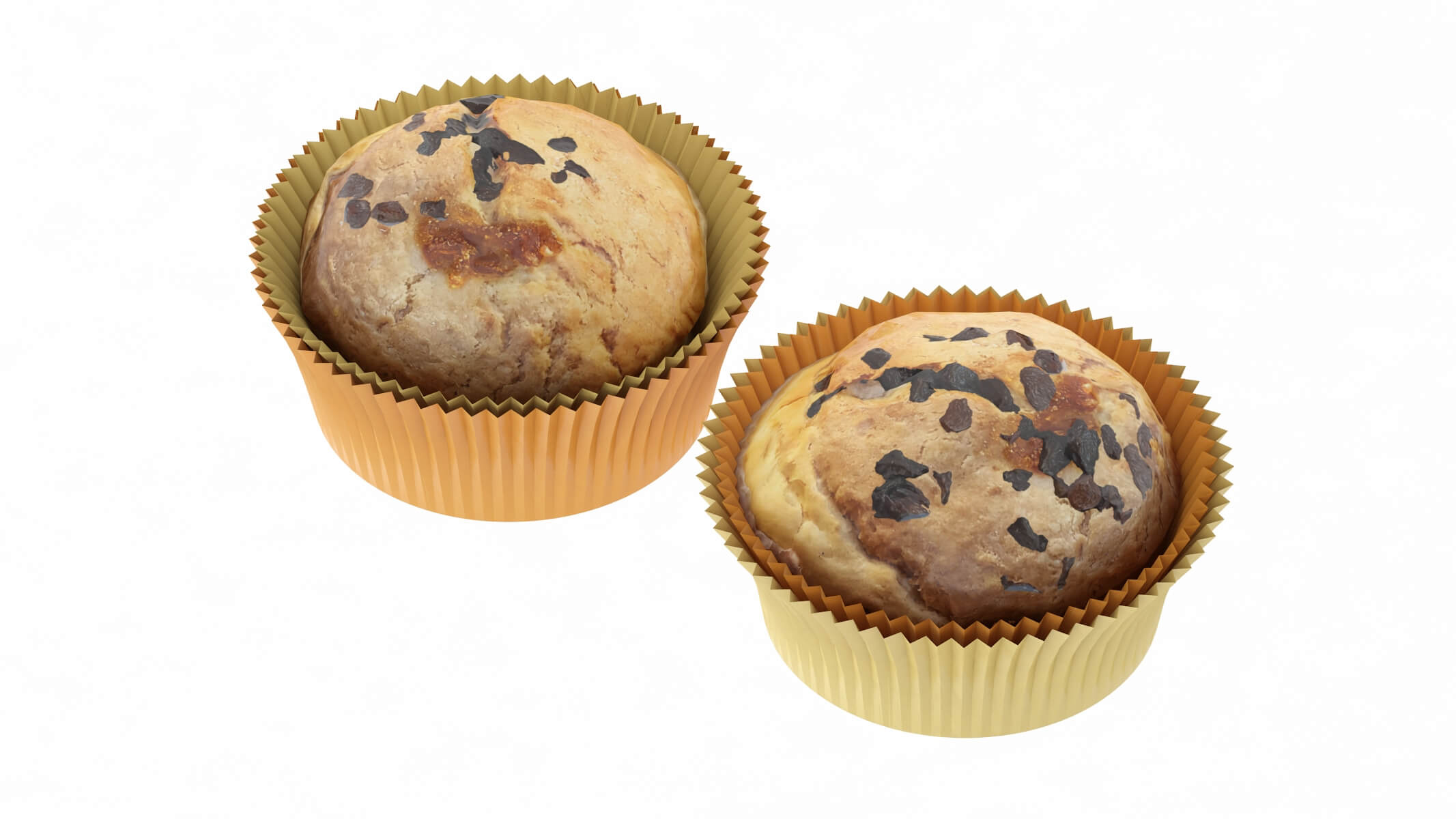 Muffin Low Poly - 3D Model by frezzy