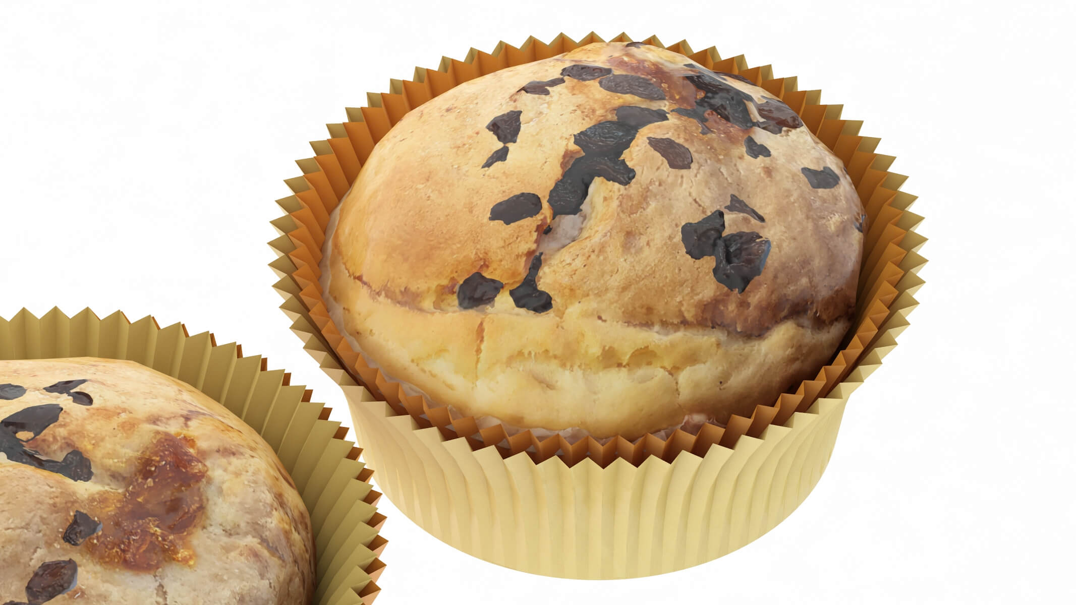 Muffin Low Poly - 3D Model by frezzy