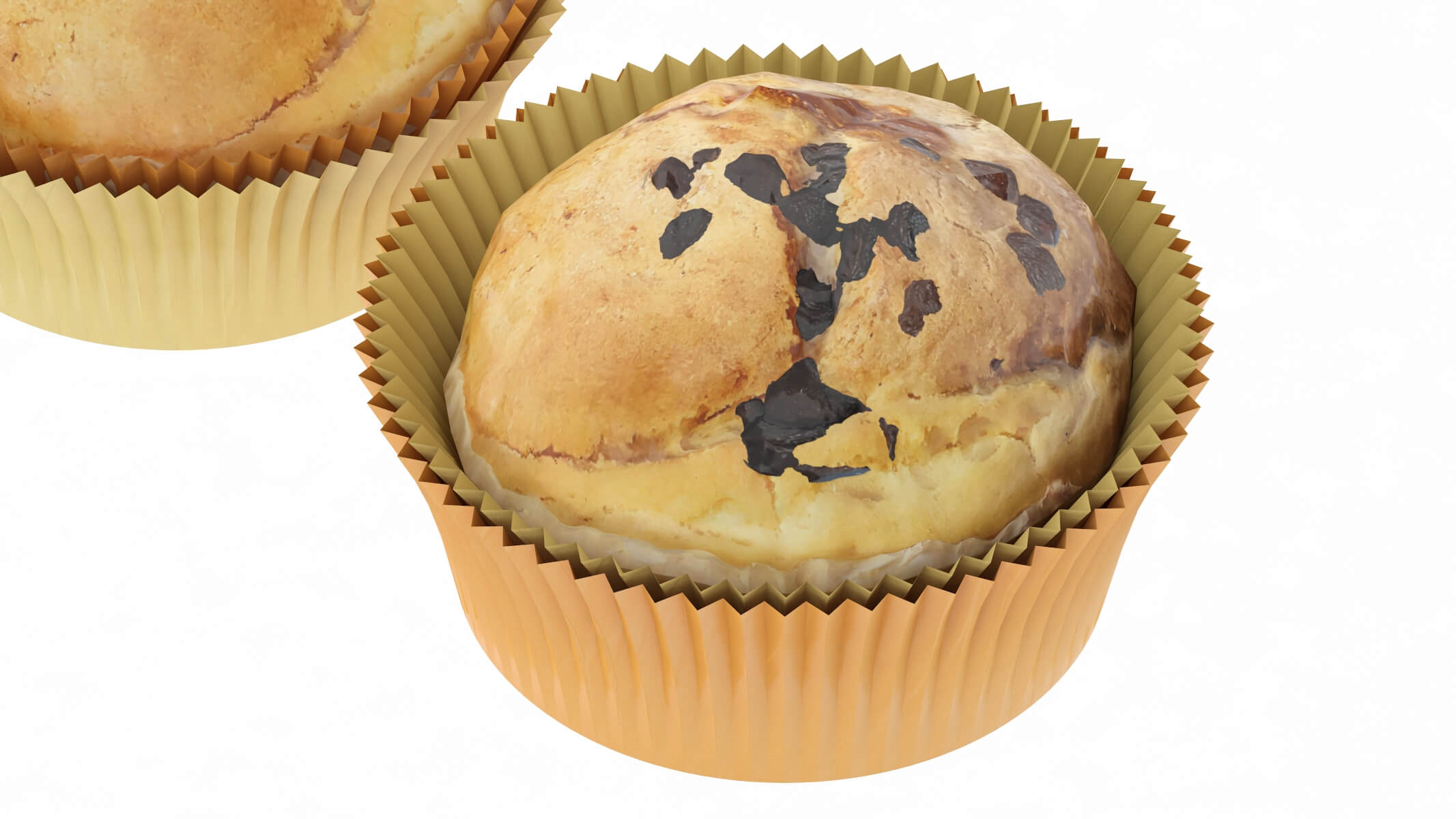 Muffin Low Poly - 3D Model by frezzy