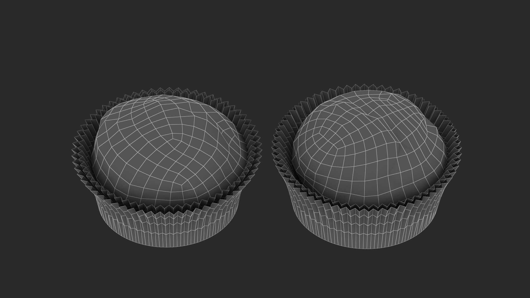 Muffin Low Poly - 3D Model by frezzy