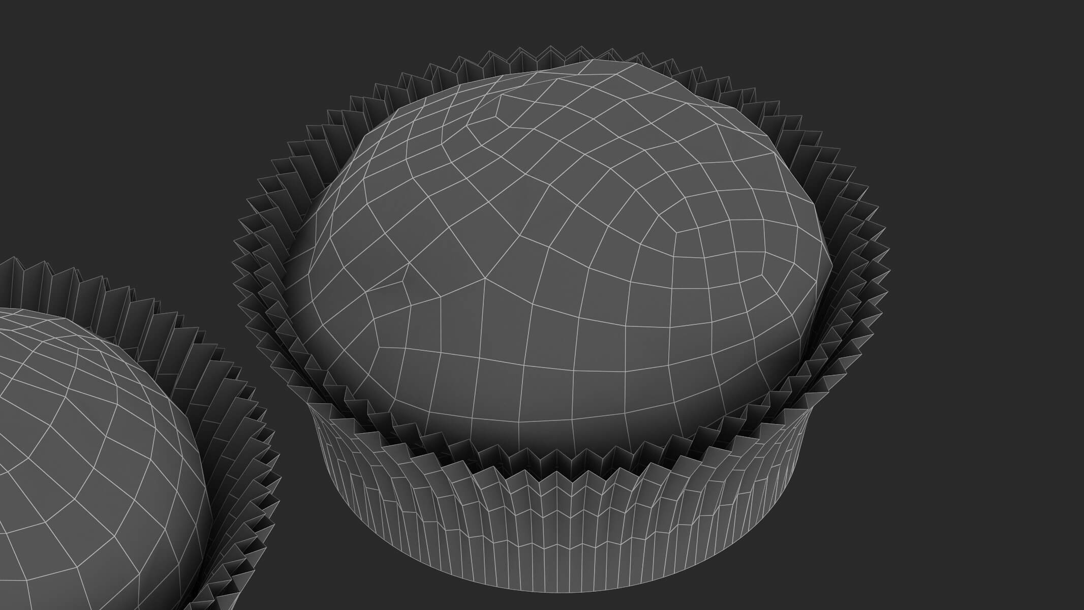 Muffin Low Poly - 3D Model by frezzy