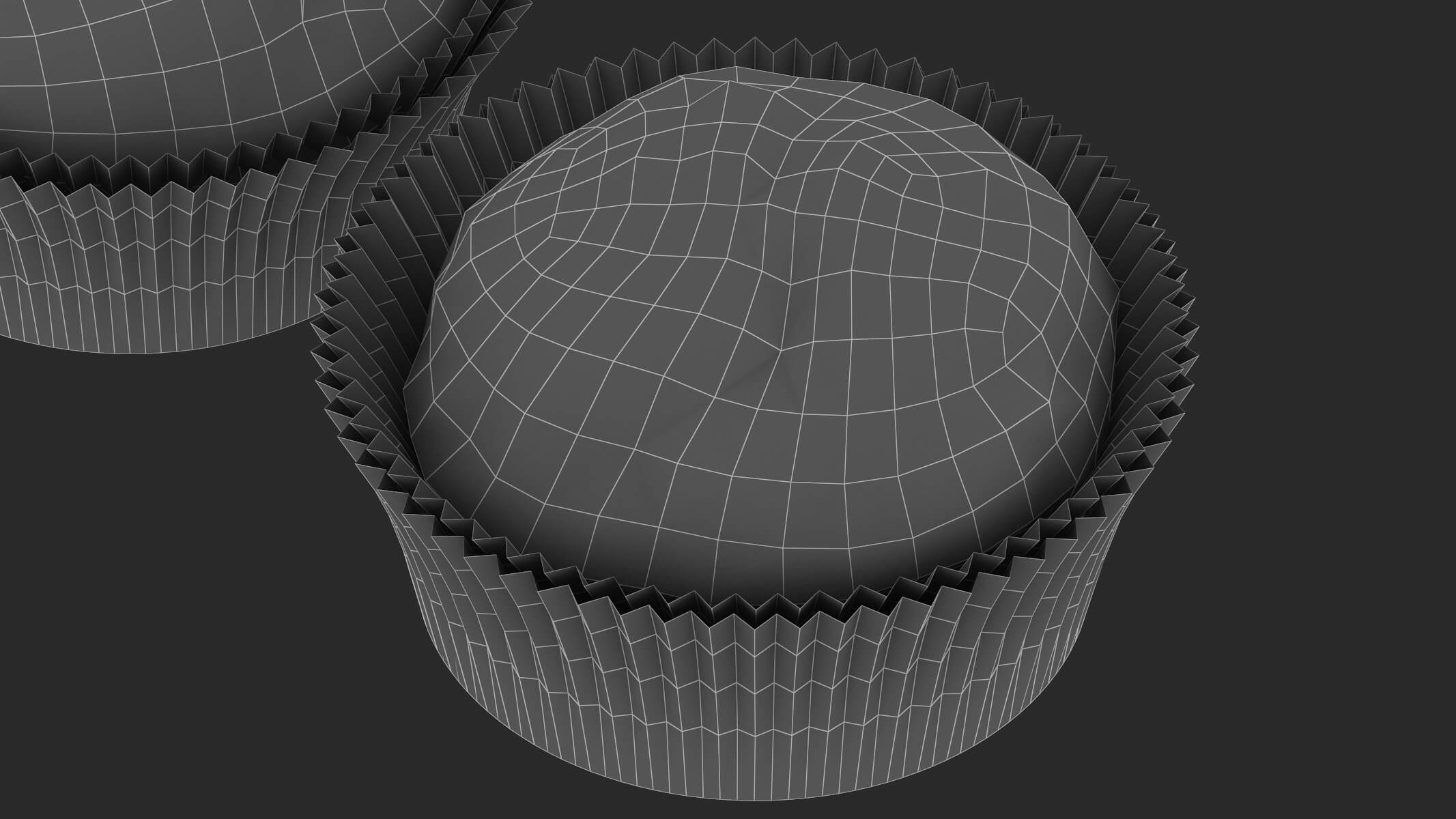 Muffin Low Poly - 3D Model by frezzy