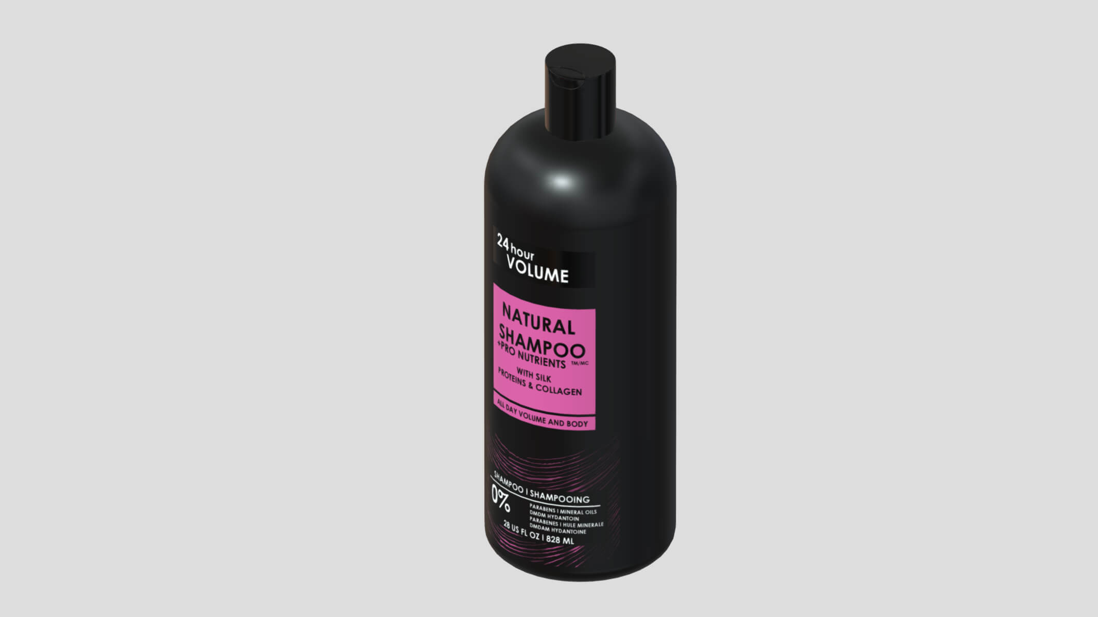 Natural Shampoo Low Poly - 3D Model by frezzy